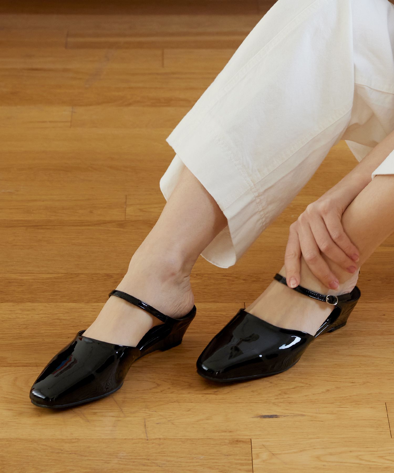 MUSINSA | CESTI Ruby Sling Mule (BLACK)