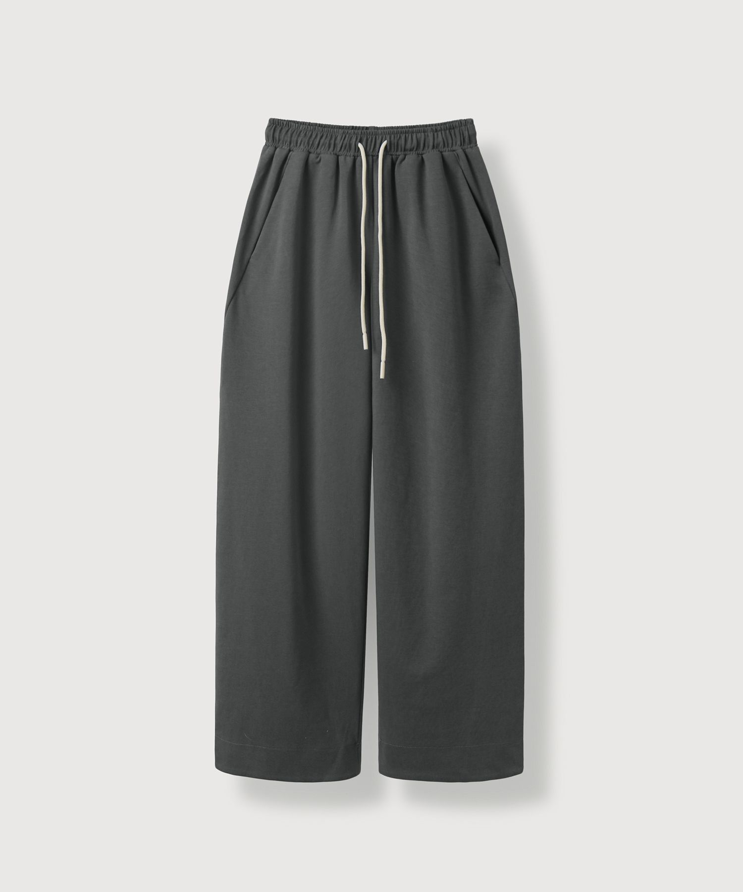MUSINSA | MOOD INSIDE WOMAN (Woman) Odd Wide Training Pants _Charcoal