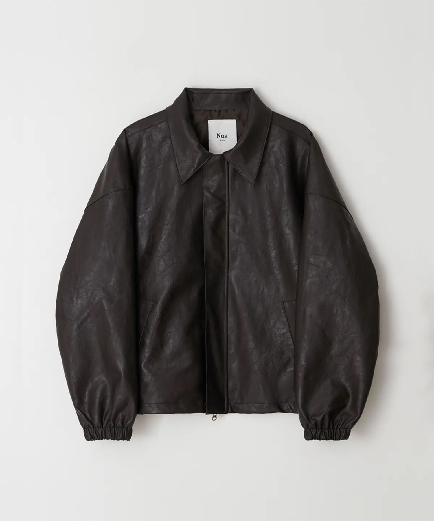 MUSINSA | NUS NAT Leather Jacket (Brown)