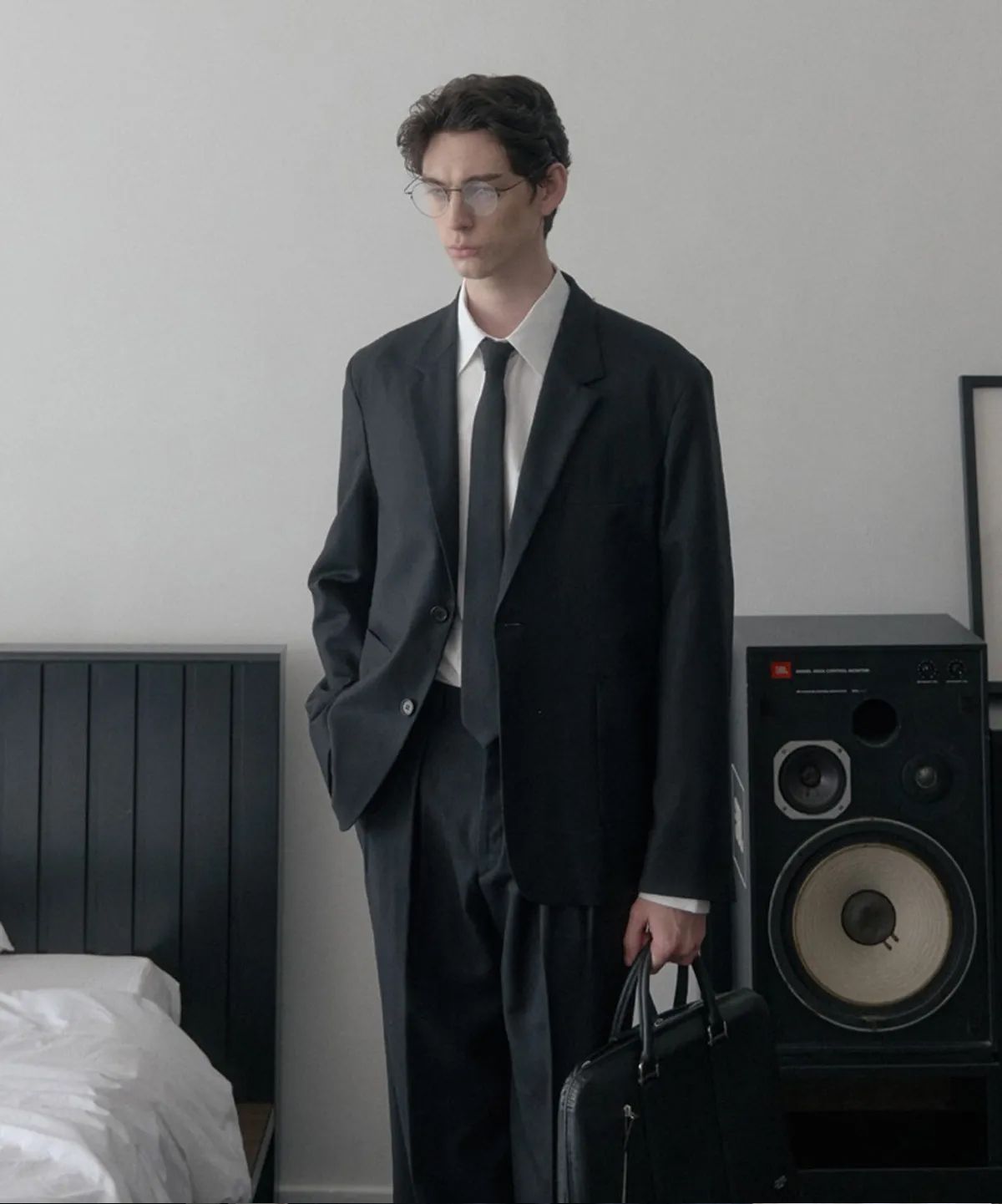 MUSINSA | NUS ARCHIVE YEI Suit Jacket (Pocket Japan) Black