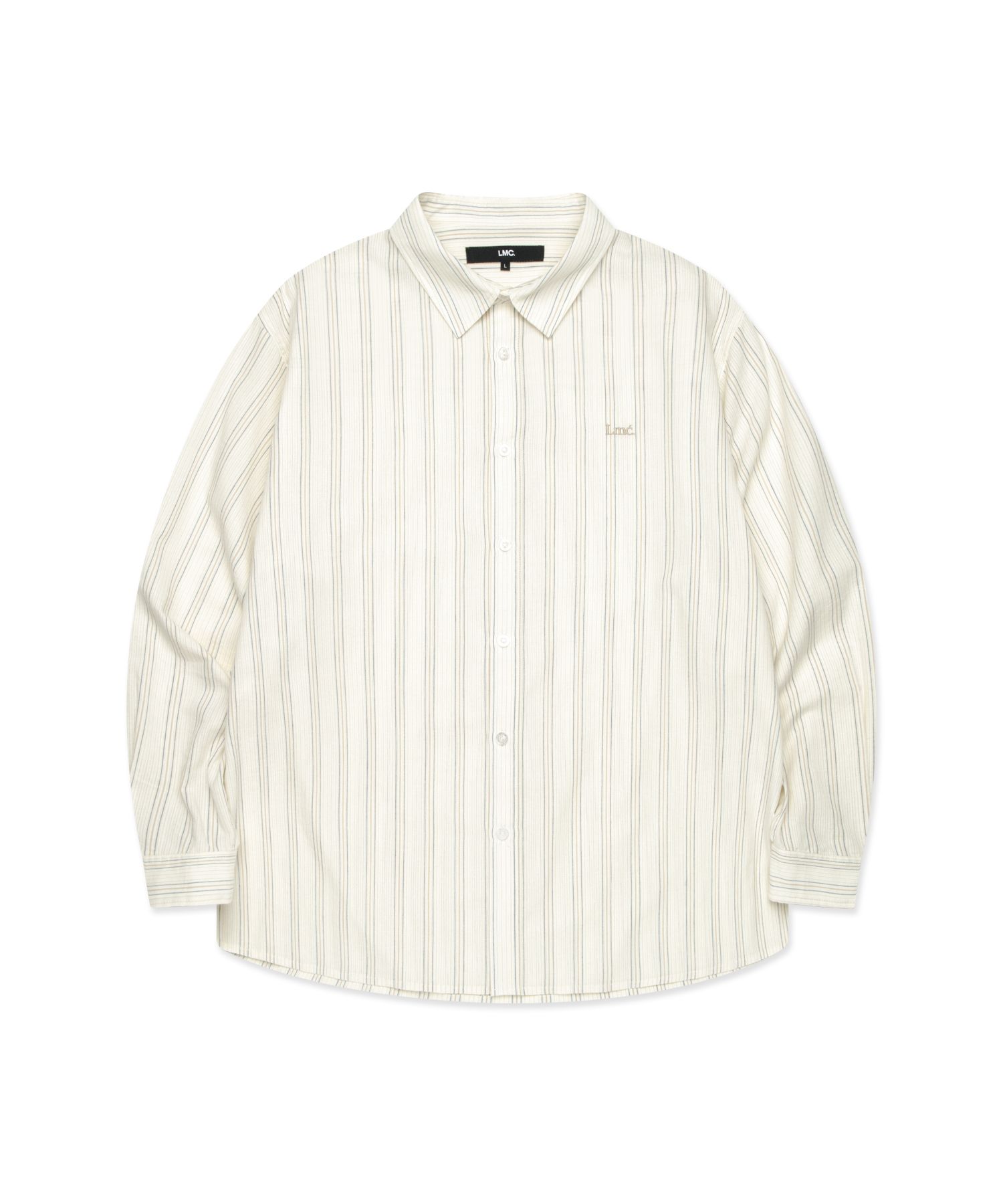 MUSINSA公式 | LMC NEW CLASSIC LOGO SHEER SHIRT ivory