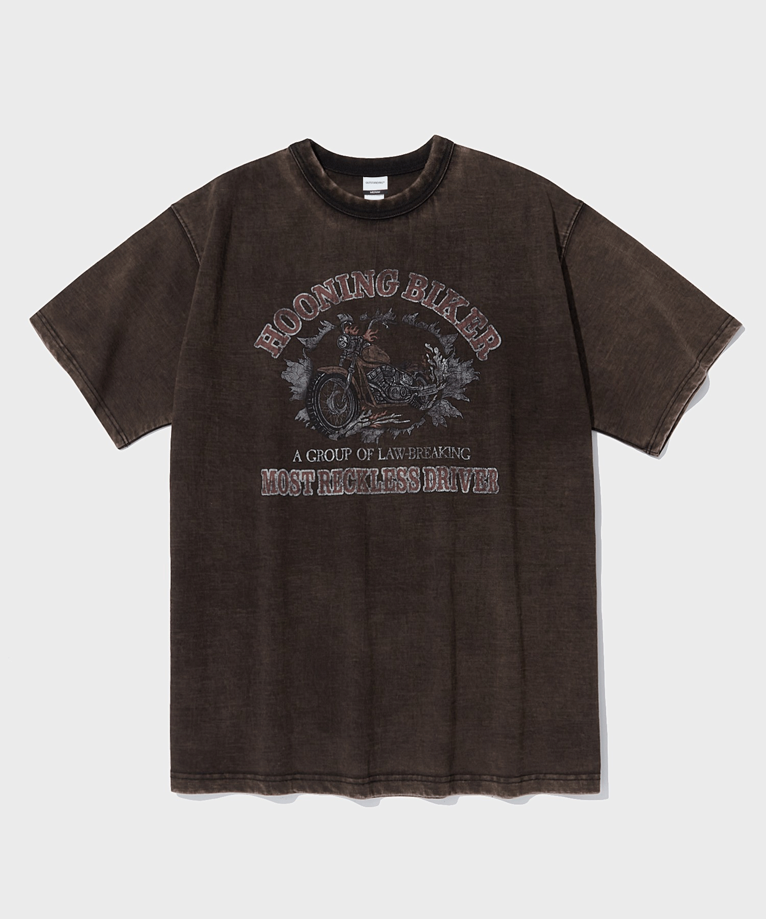 MUSINSA | OUTSTANDING MOT SERIES TEE(HOONING BIKER)_VINTAGE BLACK