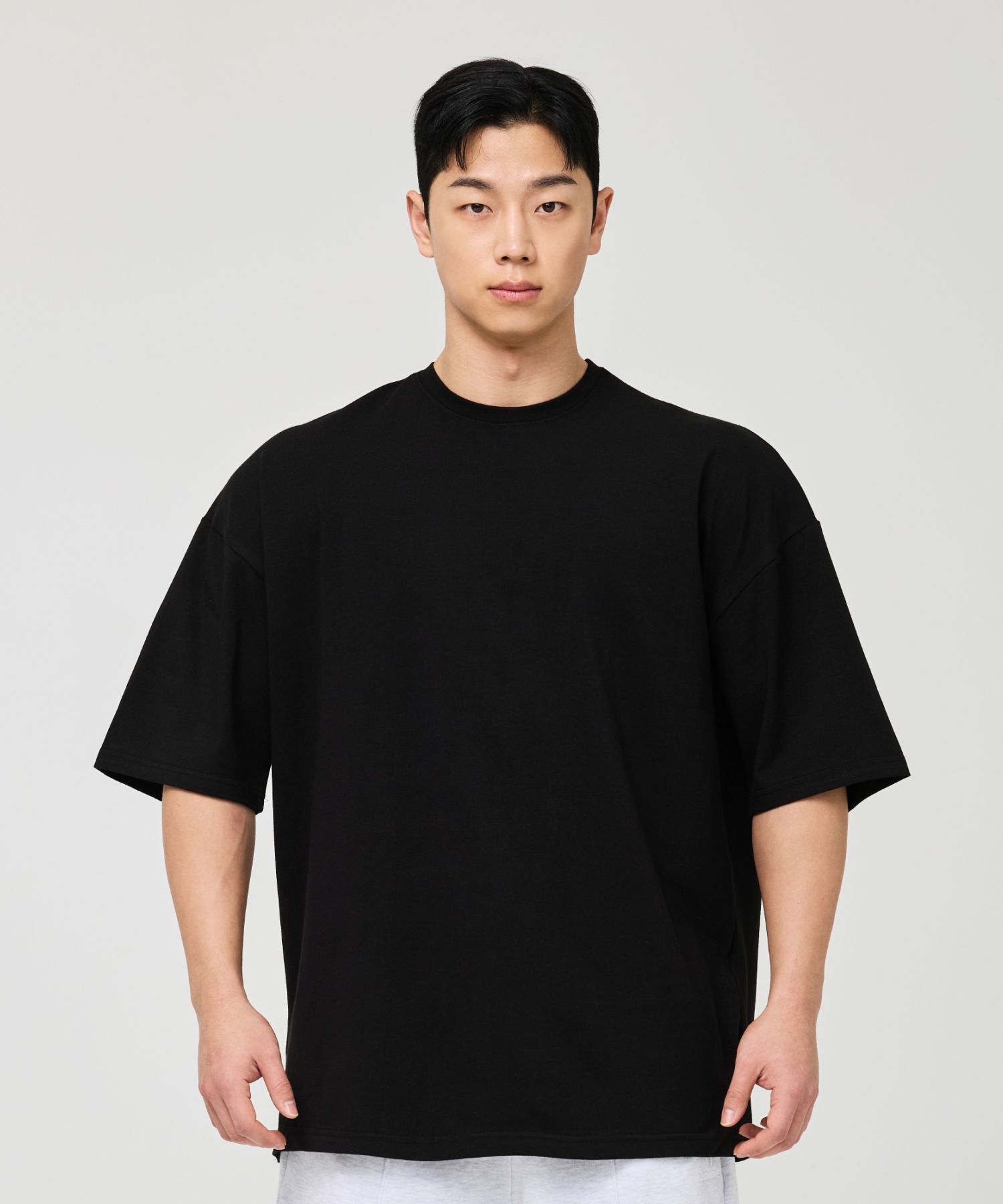 MUSINSA | HUGVONE Muji Overfit Short Sleeve 2 Colors