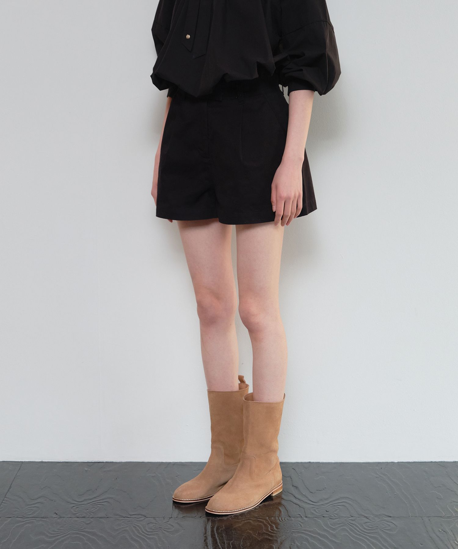 MUSINSA | HANE Classic Twill Shorts_Black