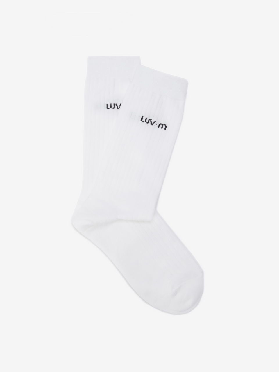MUSINSA | LUVM LUV.M LOGO SOCKS_IVORY