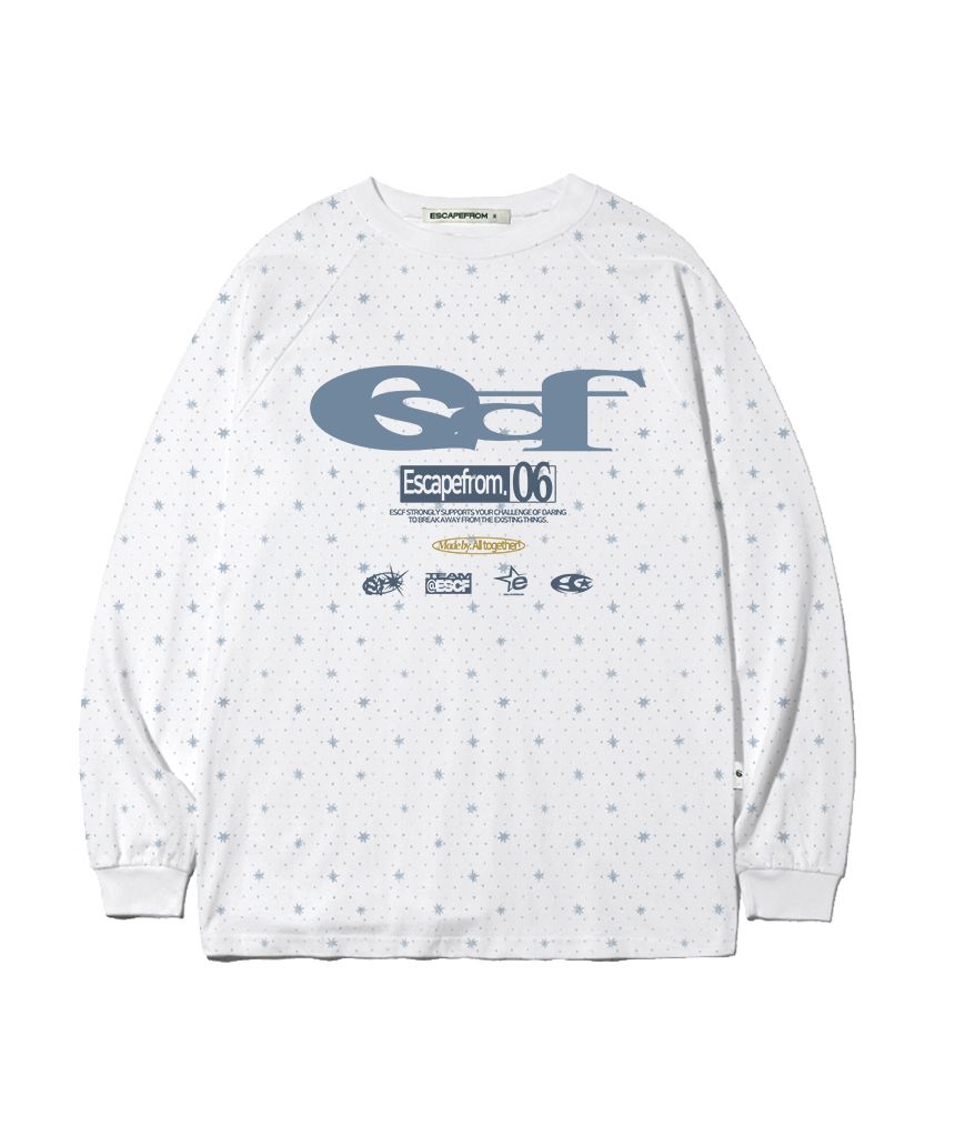 MUSINSA公式 | ESCAPEFROM ESCF Logo Collage and Pointed Star Full Print ...