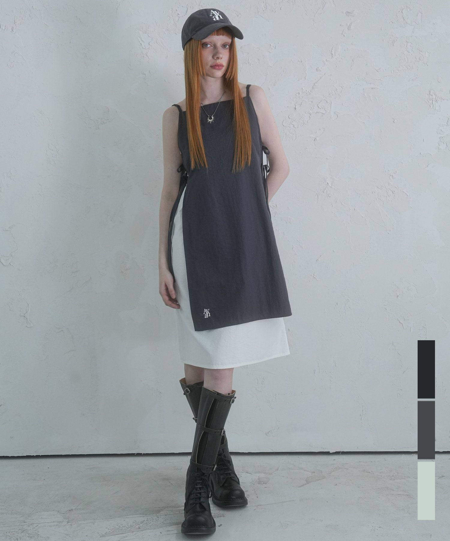 MUSINSA | AVANDRESS Apron Taslan Layered Dress - 3COL
