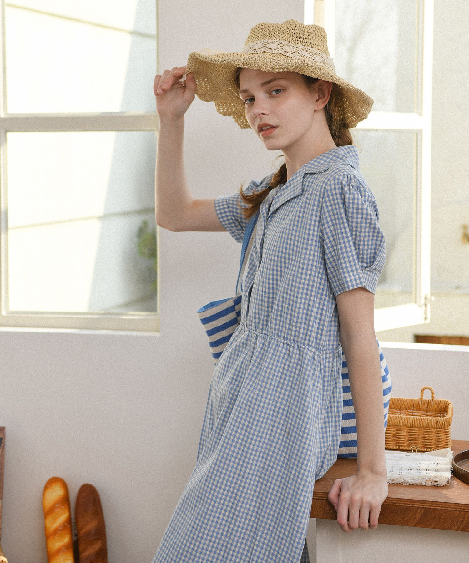 MUSINSA | PIGMENT Picnic Puff One Piece (PBE03S-WOPW007)