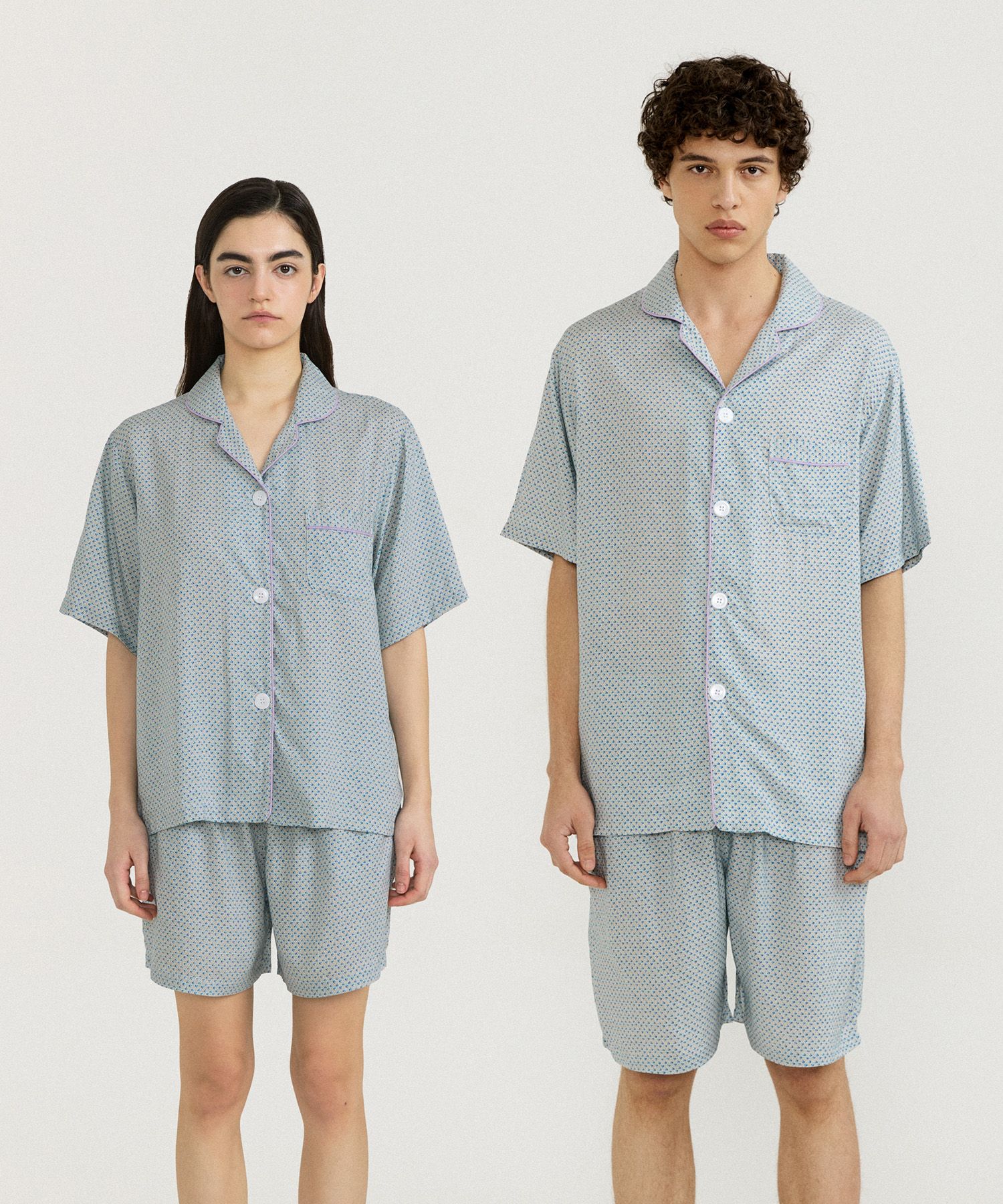 MUSINSA | JO'S LOUNGE [Modal 100] (couple) Luna Short Pajama Set
