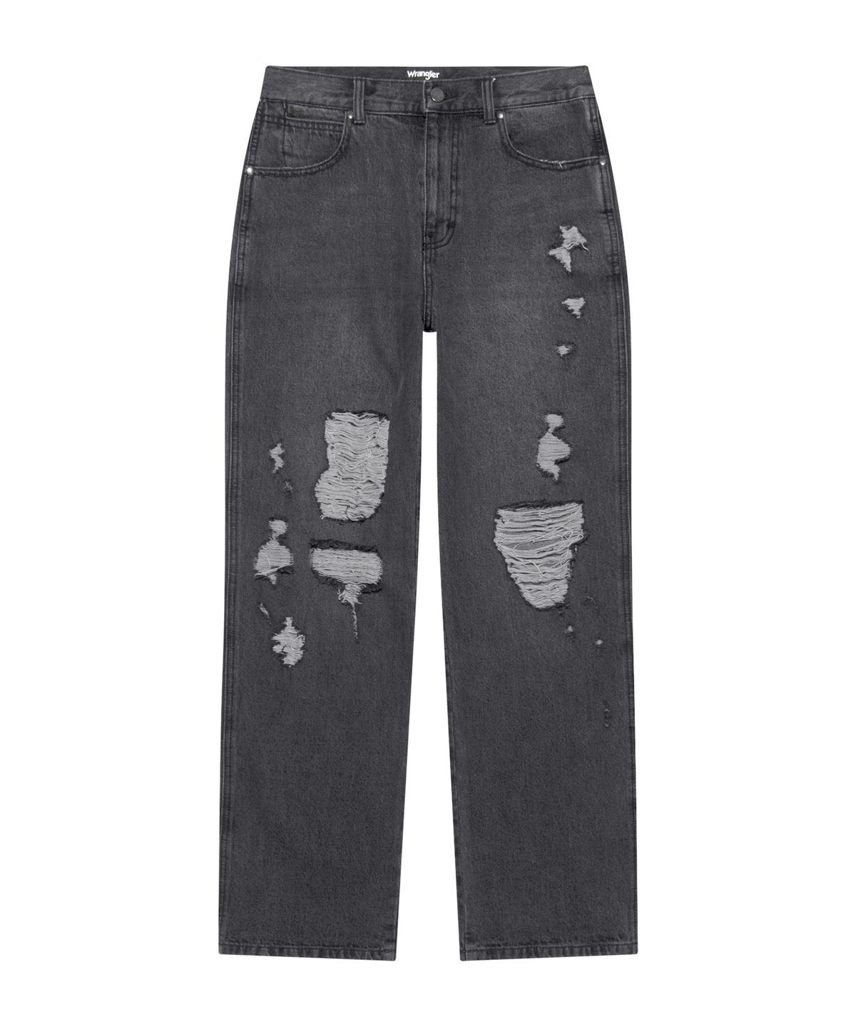 랭글러(WRANGLER) Flare Fit Horizon Heavy Destroyed Denim Pants Grey - 사이즈 ...