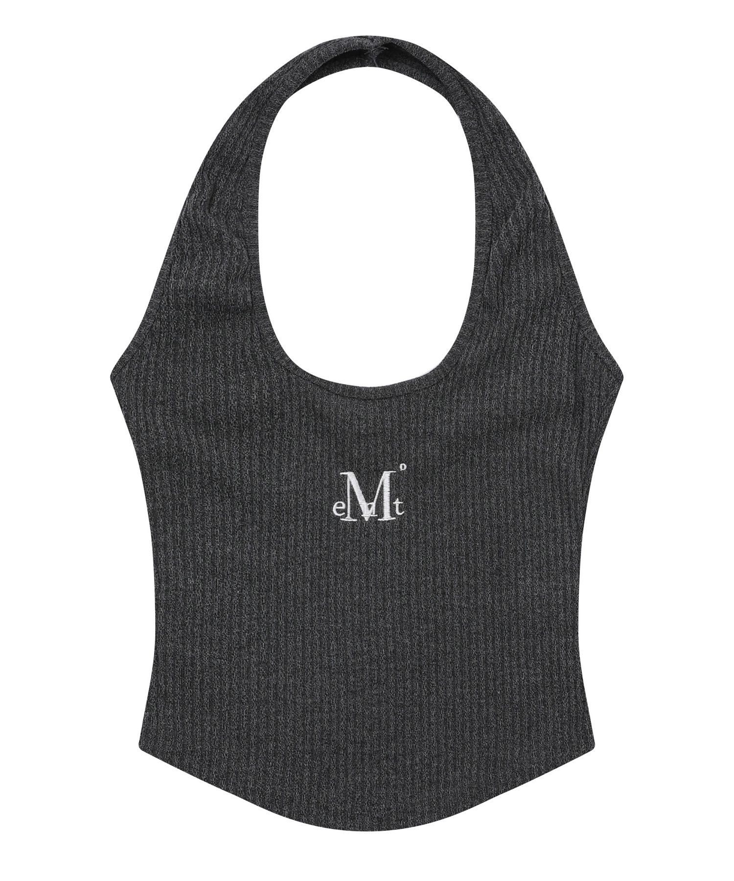 MUSINSA | MUCENT Kailak Golji Halter Neck Crop Sleeveless Nashi (4 Colors)