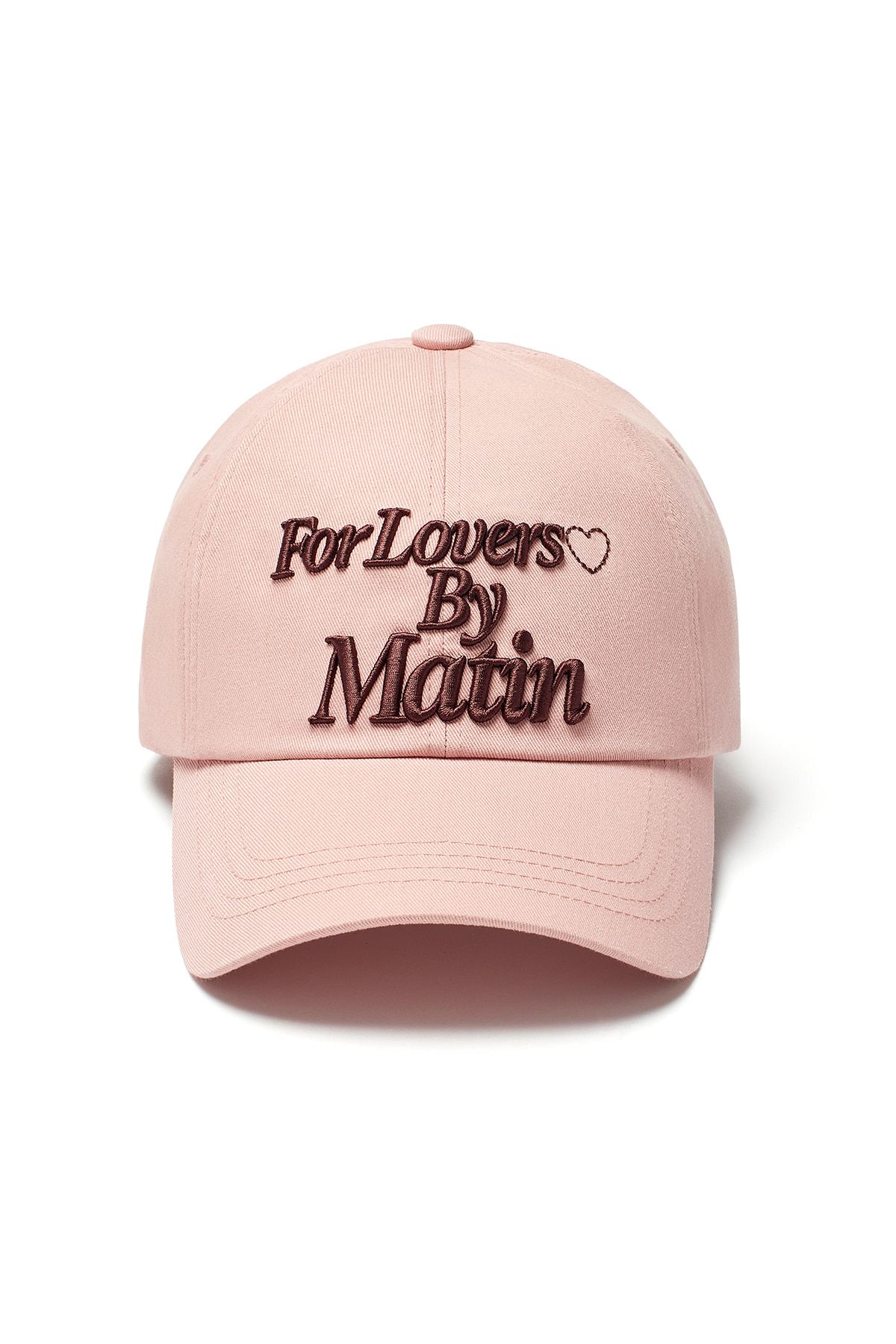 MUSINSA公式 | MATIN KIM FOR LOVERS LOGO POINT BALL CAP IN LIGHT PINK