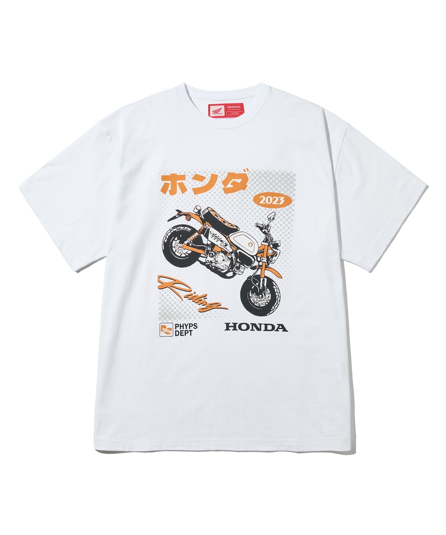 MUSINSA | Honda Motorcycle Anime MONKEY 125 Short Sleeve White