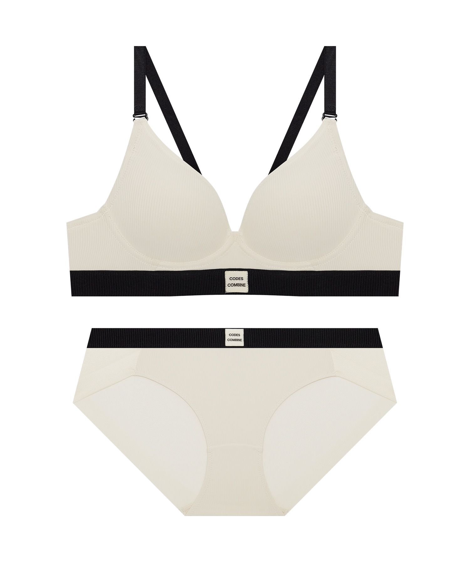 MUSINSA | CODESCOMBINE INNERWEAR Dreaming Volume No-Wire Ham Panty Set ...