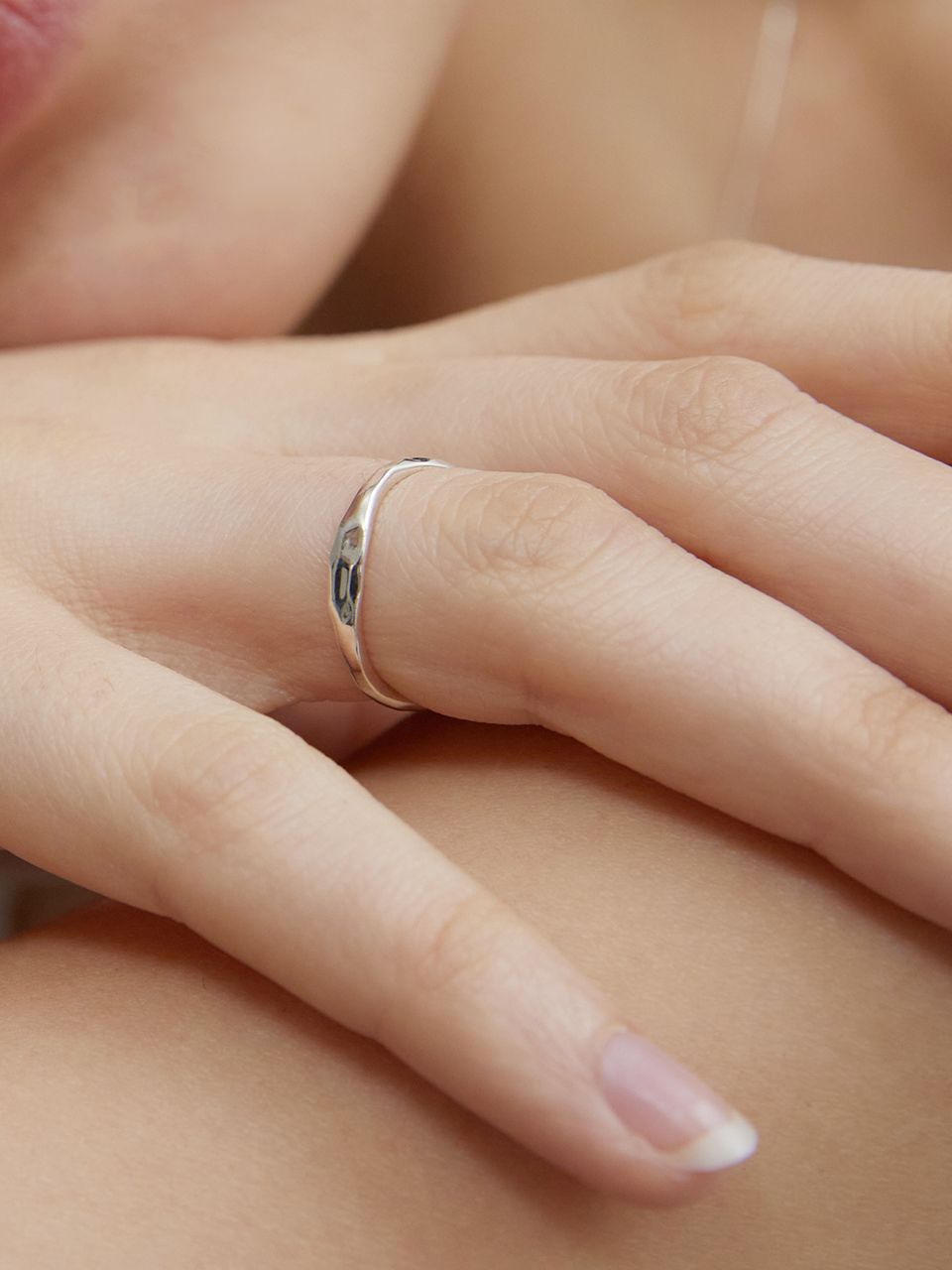 MUSINSA | PRIMAUTE [Silver 925] Silver Wave Ring