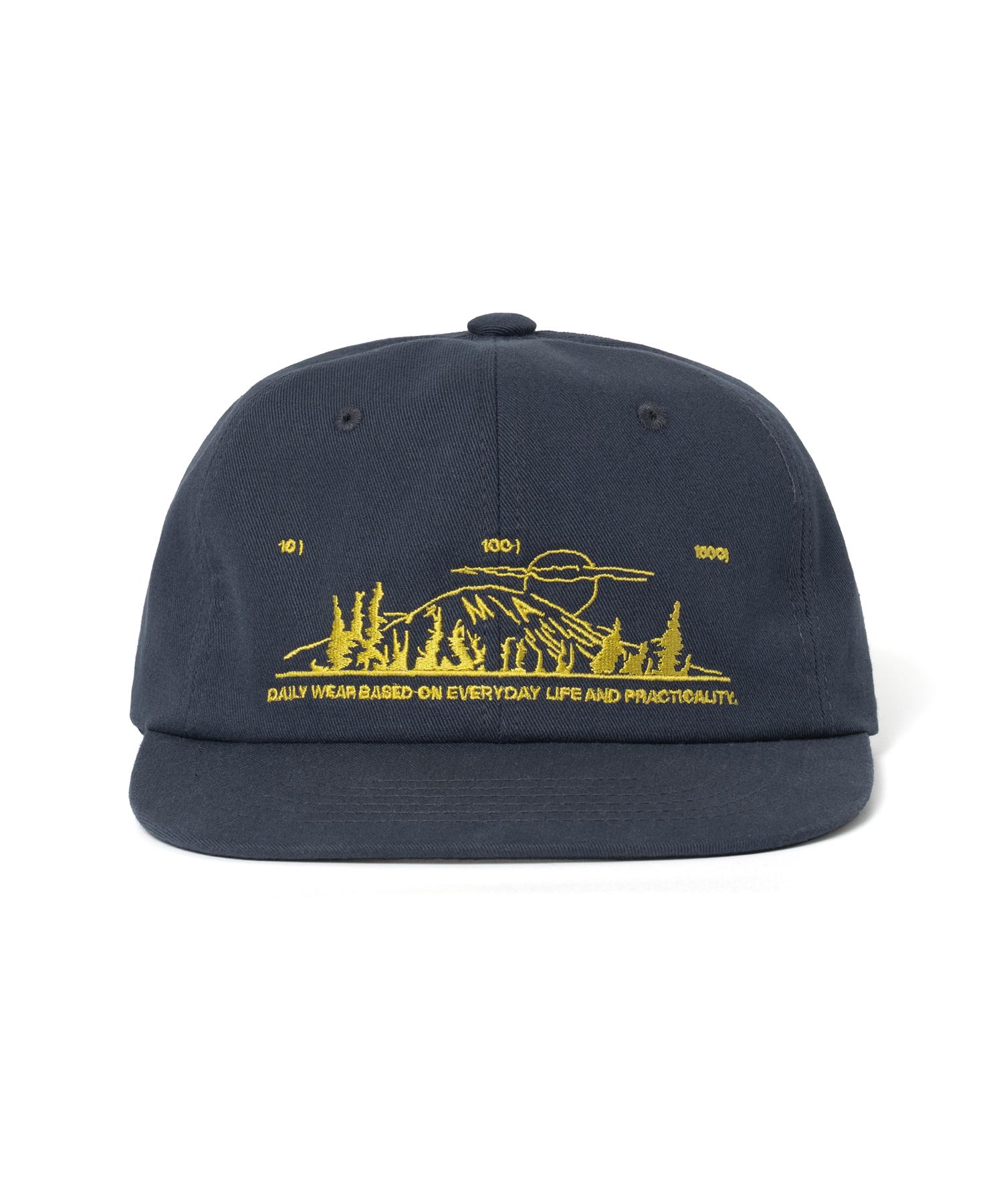 MUSINSA | MILLO ARCHIVE CINERY EMBROIDERY FLAT CAP [NAVY]