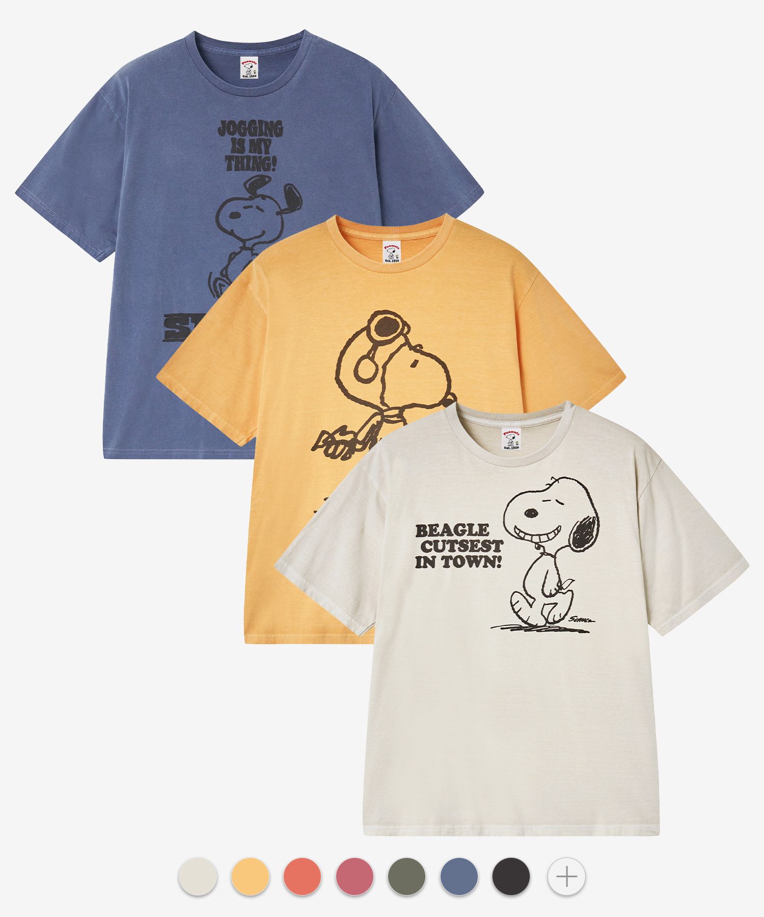 MUSINSA | VTWO Snoopy T-shirt package (2pack)