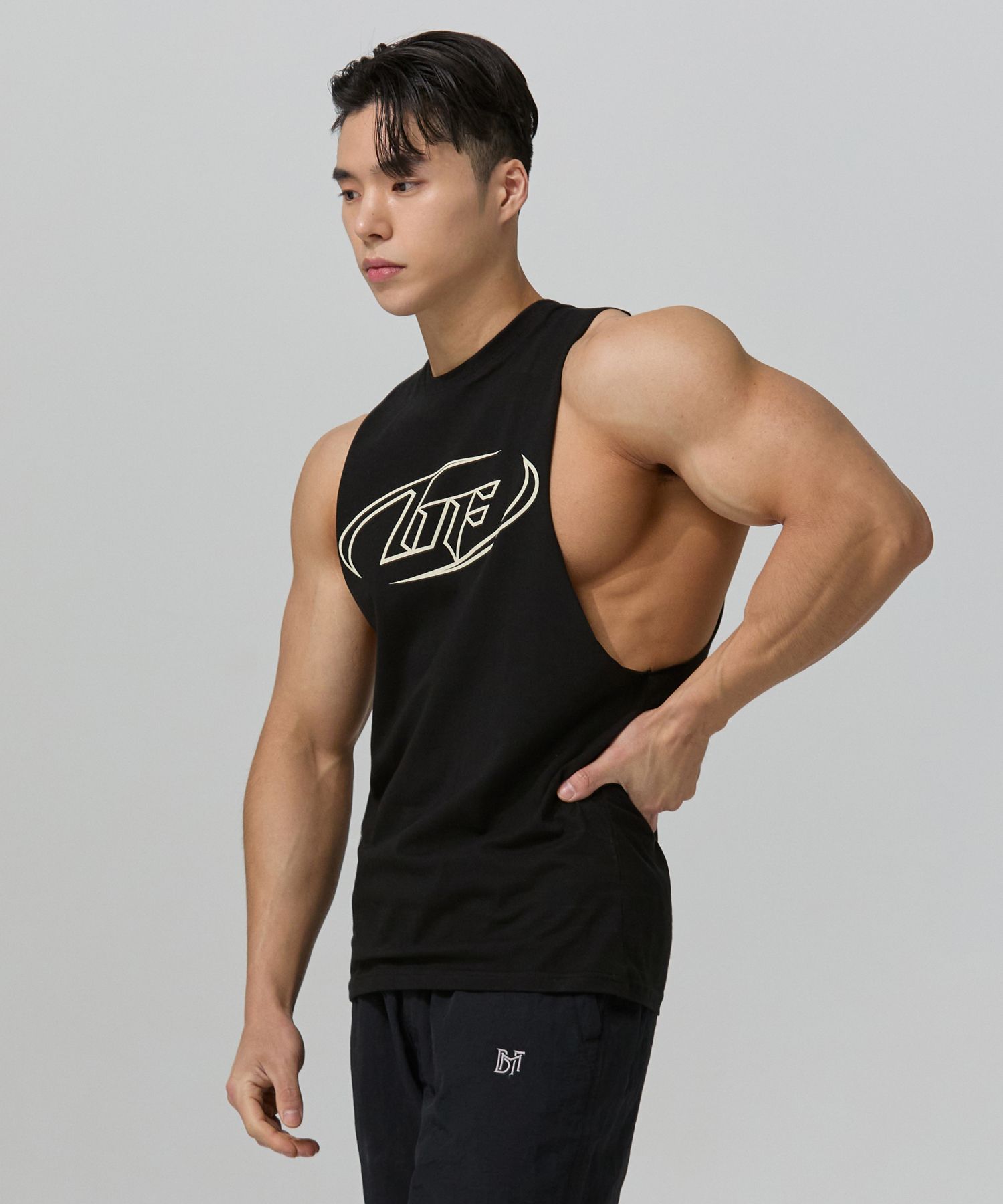 MUSINSA | BLACK MONSTER FIT MASSIVE SYMBOL TANK NASI (BLACK) / BM250414