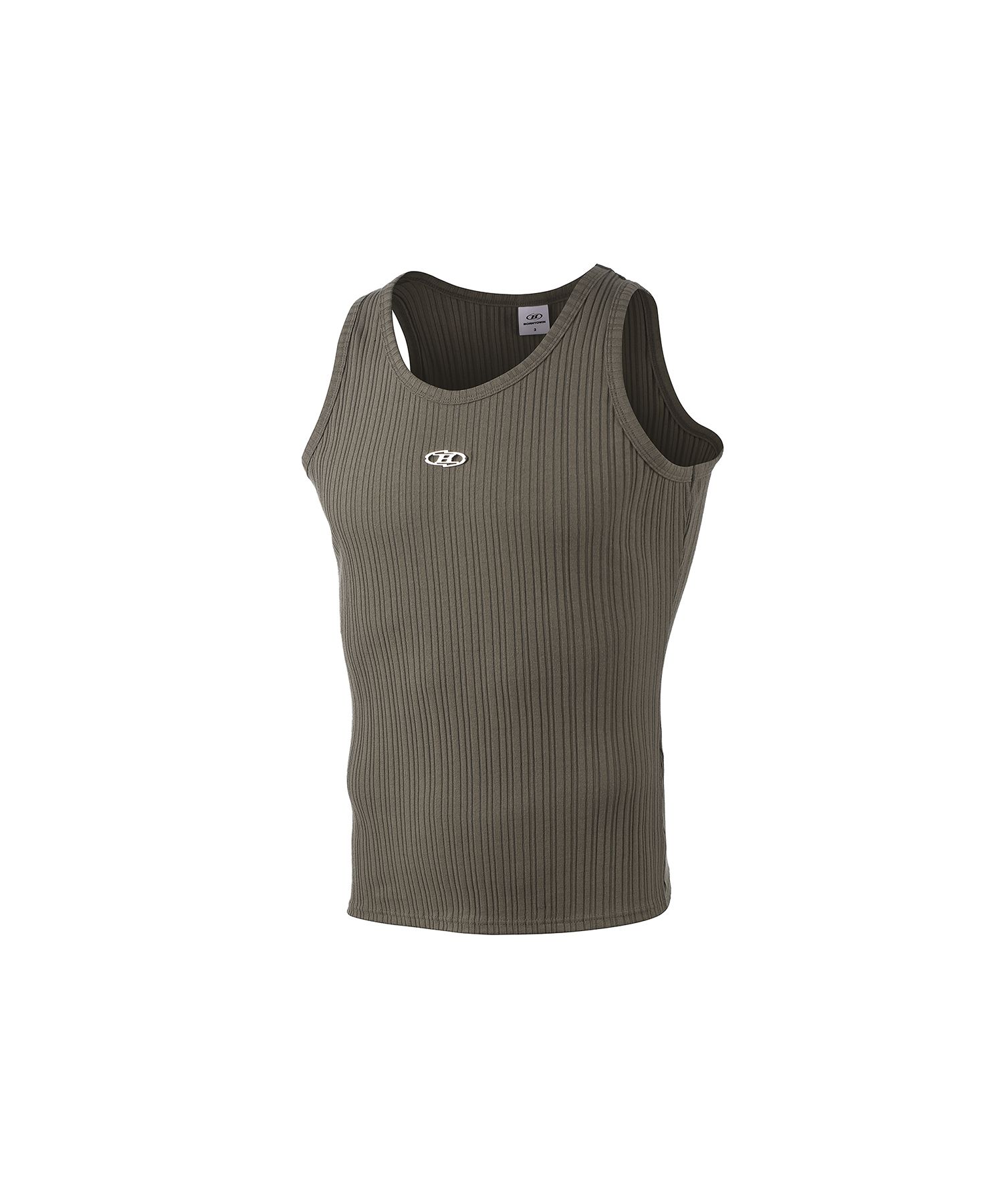MUSINSA | BORN TO WIN B PENDANT SLICE SLEEVELESS [KHAKI]