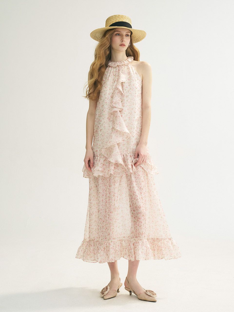 MUSINSA | SINCETHEN Natalie Ruffle Long Dress