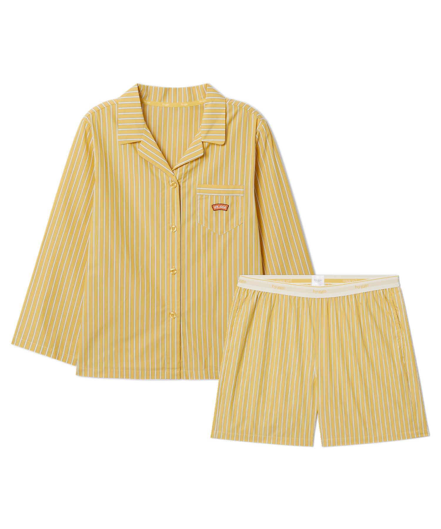 MUSINSA | HYGGE UNDERWEAR Goodnight Pajama Set - Yellow