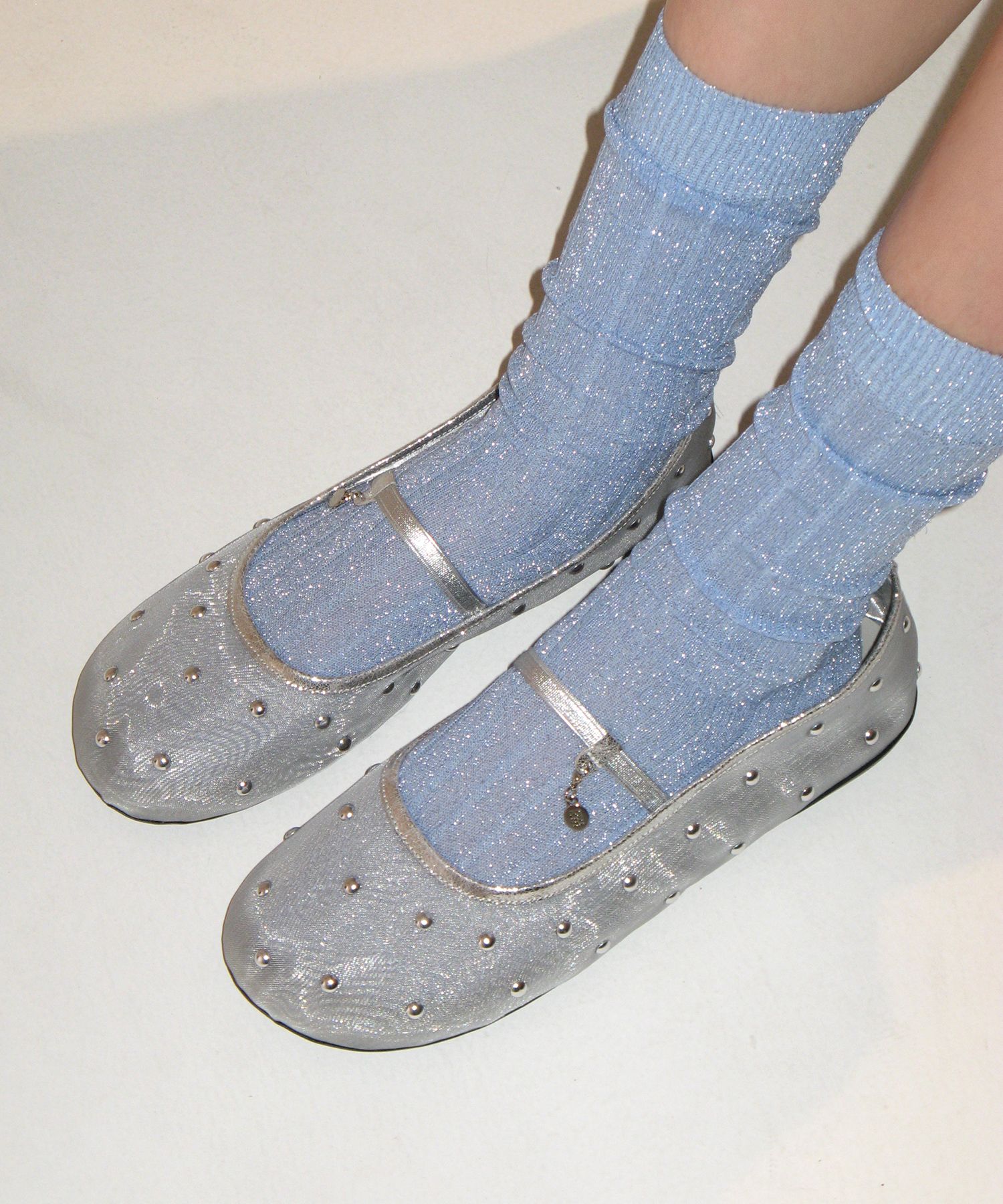 MUSINSA公式 | FOGGY MOODY Bliss 0025. Studded Mesh Flat - 3colors