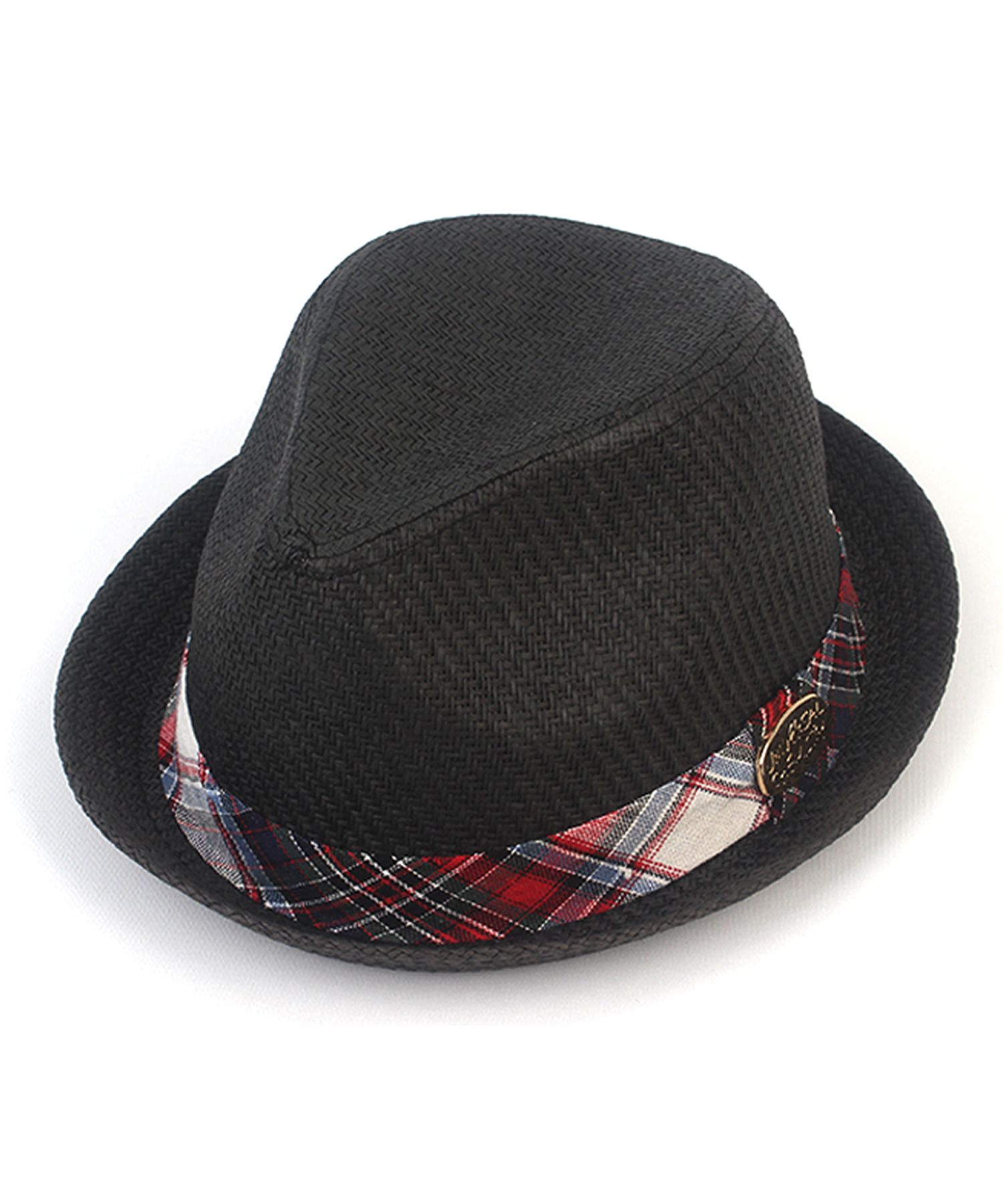MUSINSA | UNIVERSAL CHEMISTRY Very Short Check Line Black Fedora Summer ...