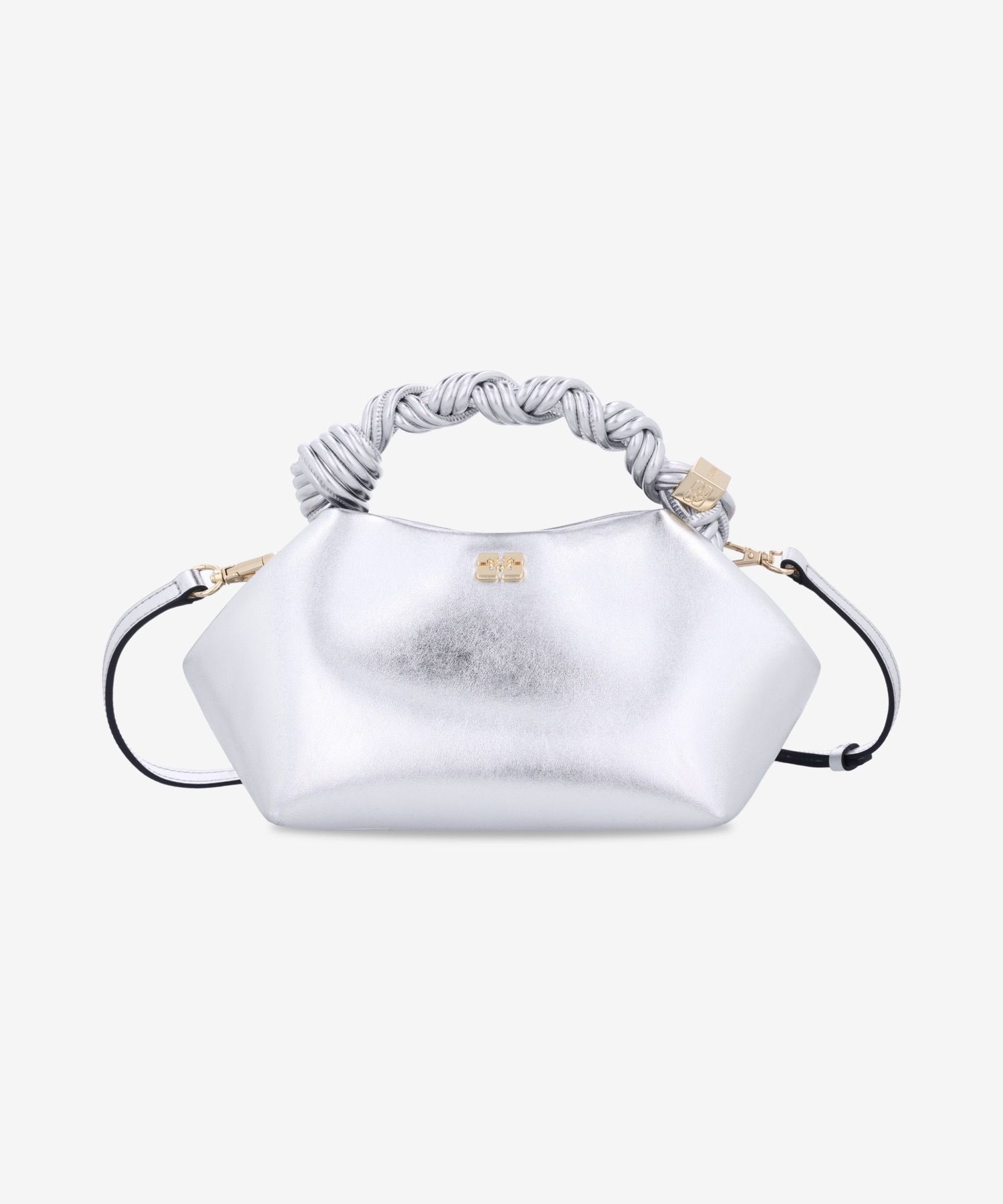 MUSINSA | GANNI Small Gani Bu Tote Bag - Silver / A6609018
