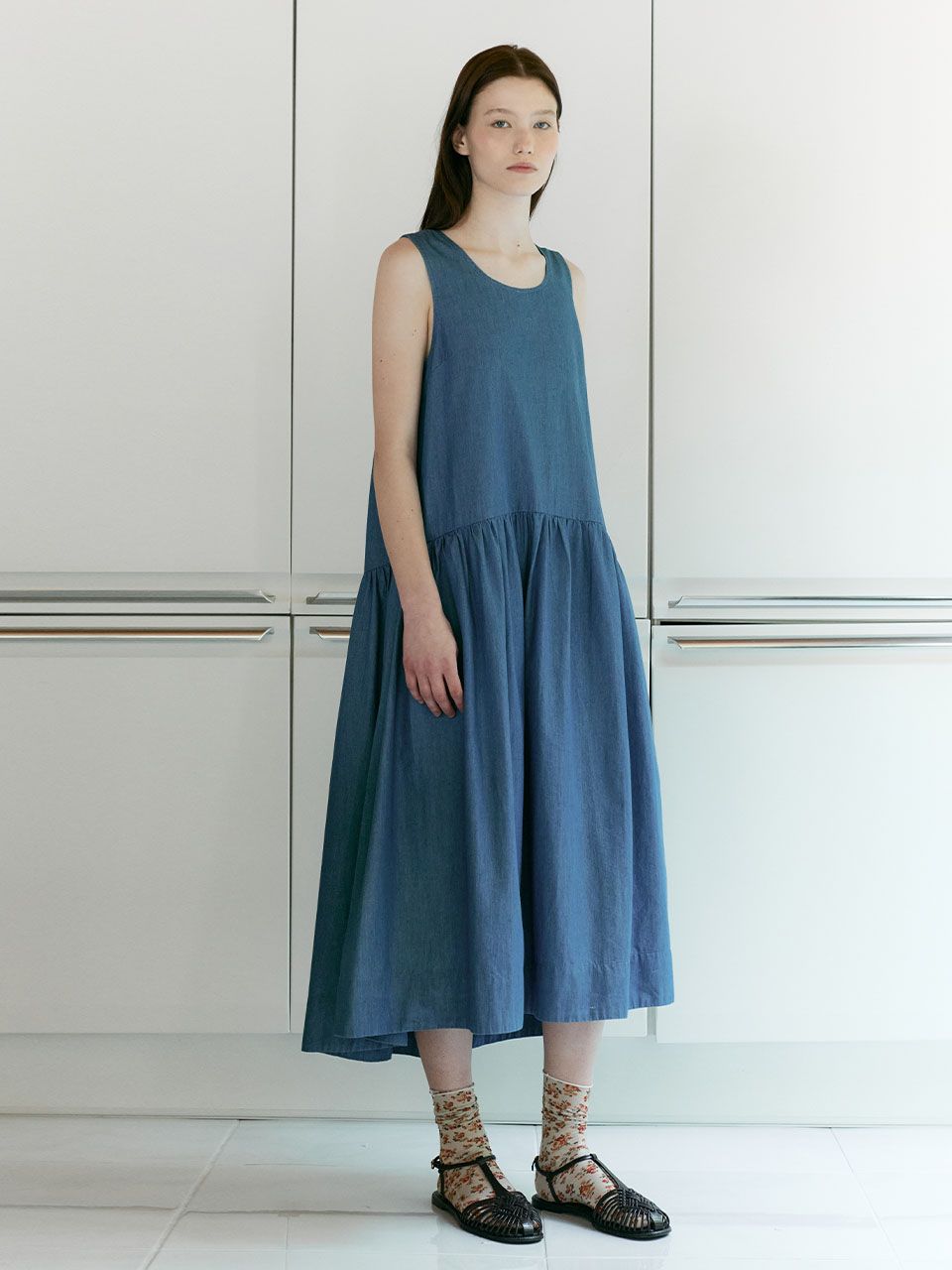 MUSINSA | VOCAVACA Denim Sleeveless Dress VC2579OP415M