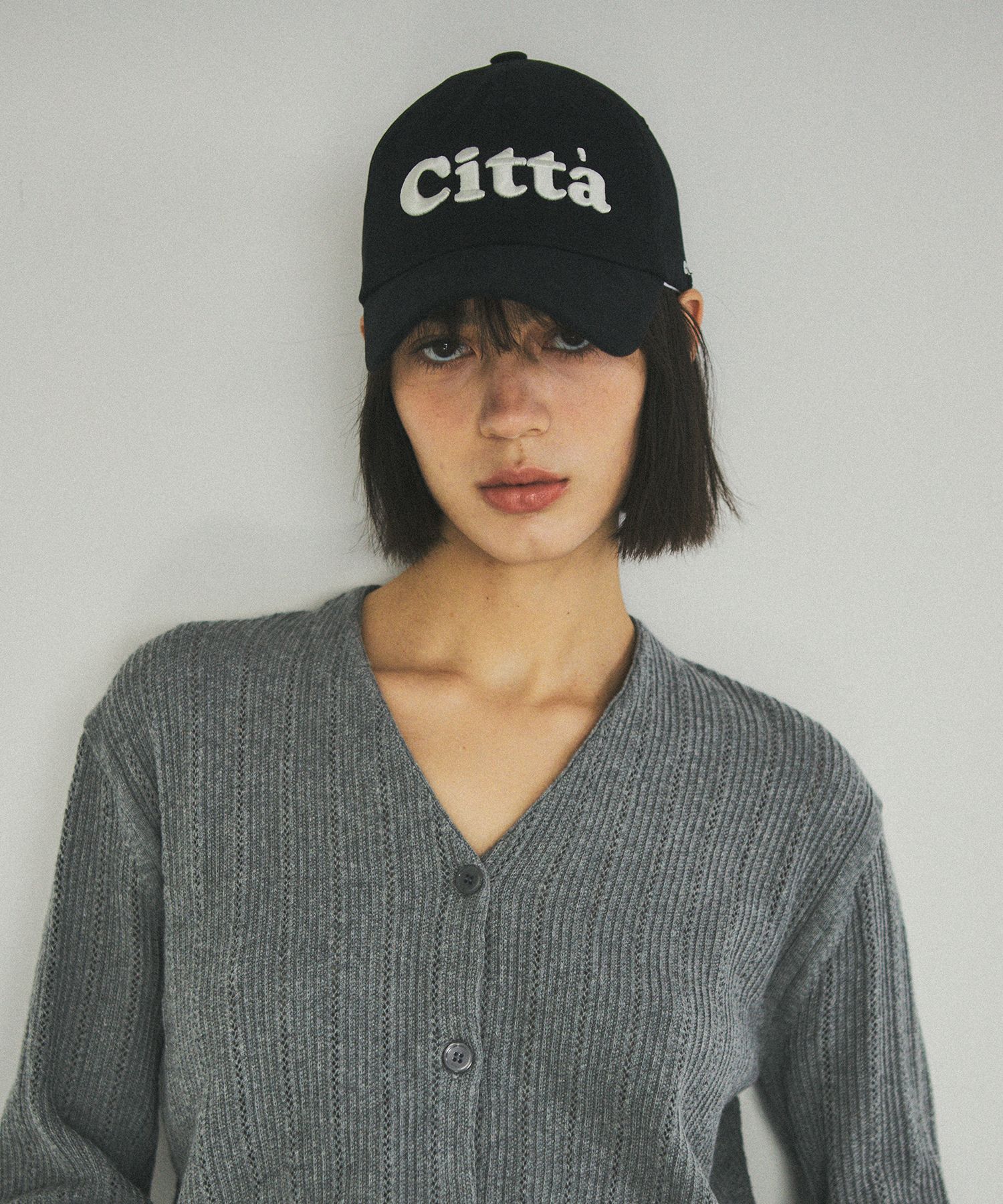 MUSINSA | CITTA Cita Signature Logo Ball Cap Hat_CTA911 (Black)