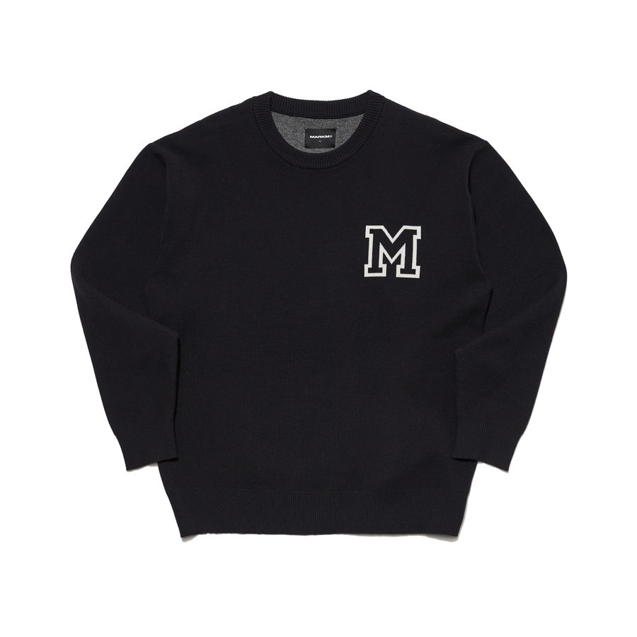 MUSINSA | MARKM M Letter Jacquard Sweater (MGUCA8002)