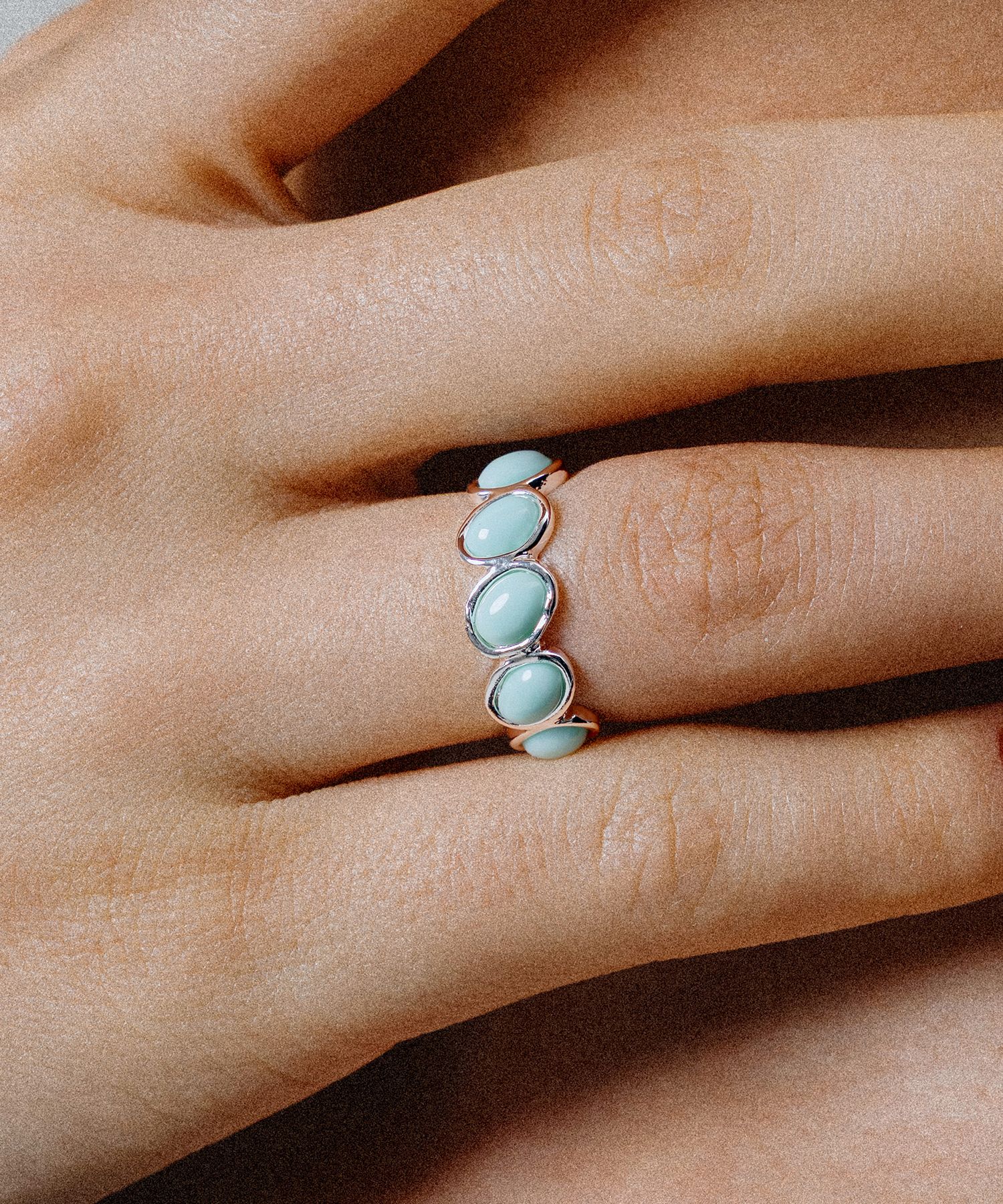 MUSINSA | SCALETTO WS017 Sky Blue Stone Oval Ring