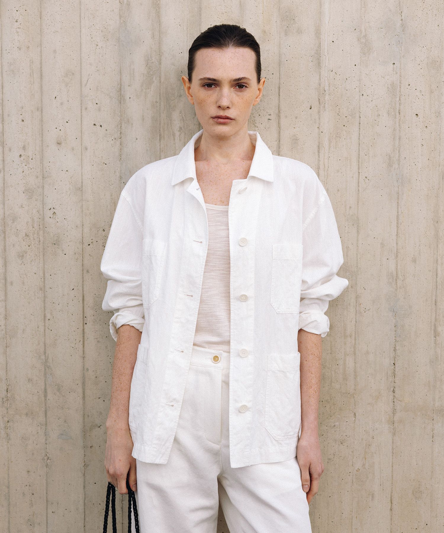 MUSINSA | BLANKROOM.HER Linen Work Jacket_IVORY
