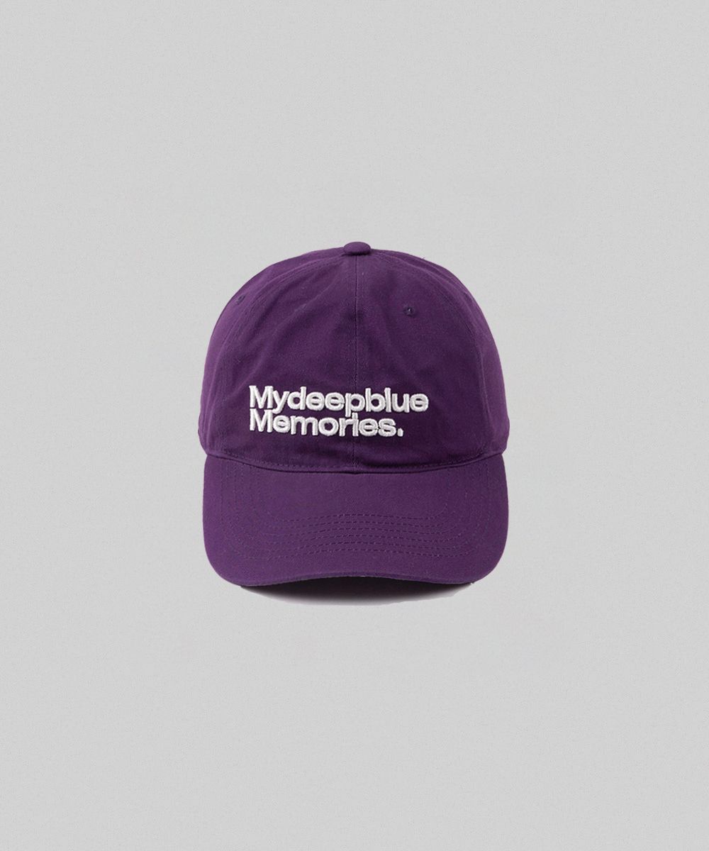 MUSINSA | MY DEEP BLUE MEMORIES MM MY MEMORIES WASHED CAP (PURPLE)