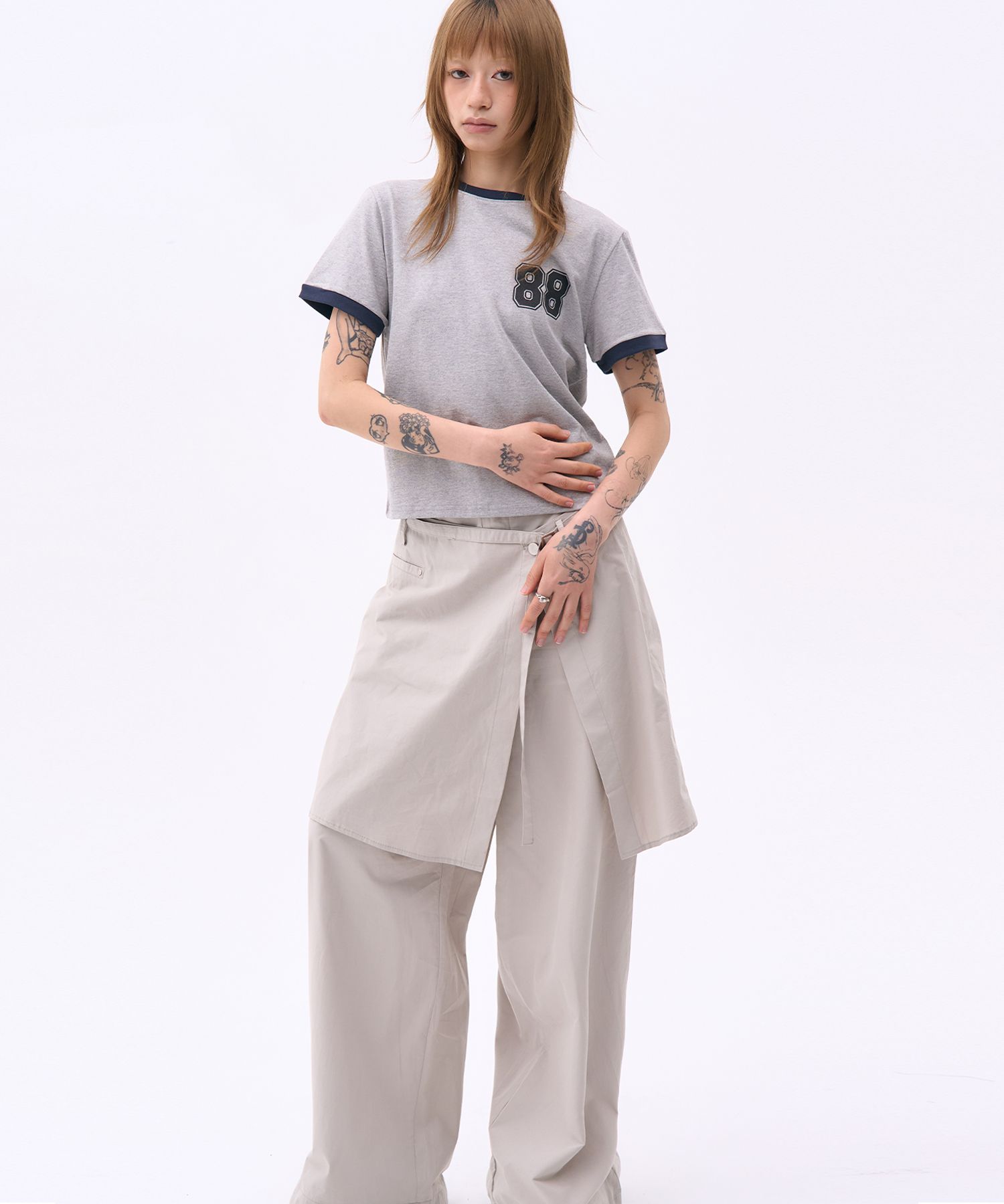 MUSINSA | PLACE STUDIO Basic graphic color matching ringer semi-crop ...