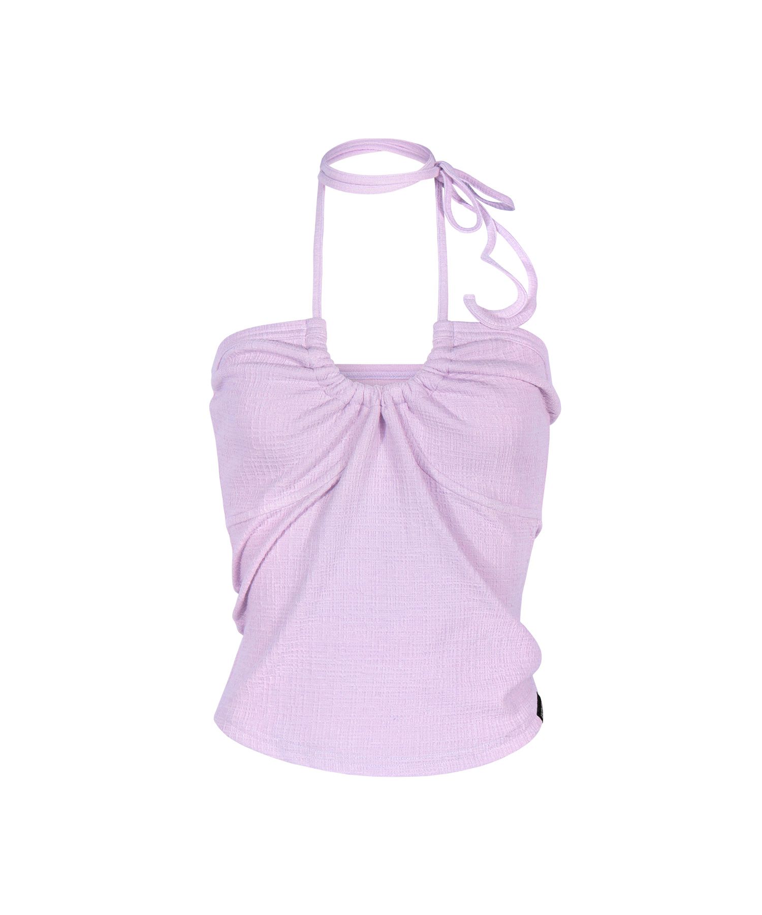 MUSINSA | ANOTHER A Halter Neck Shirring Tube Top_Light Purple