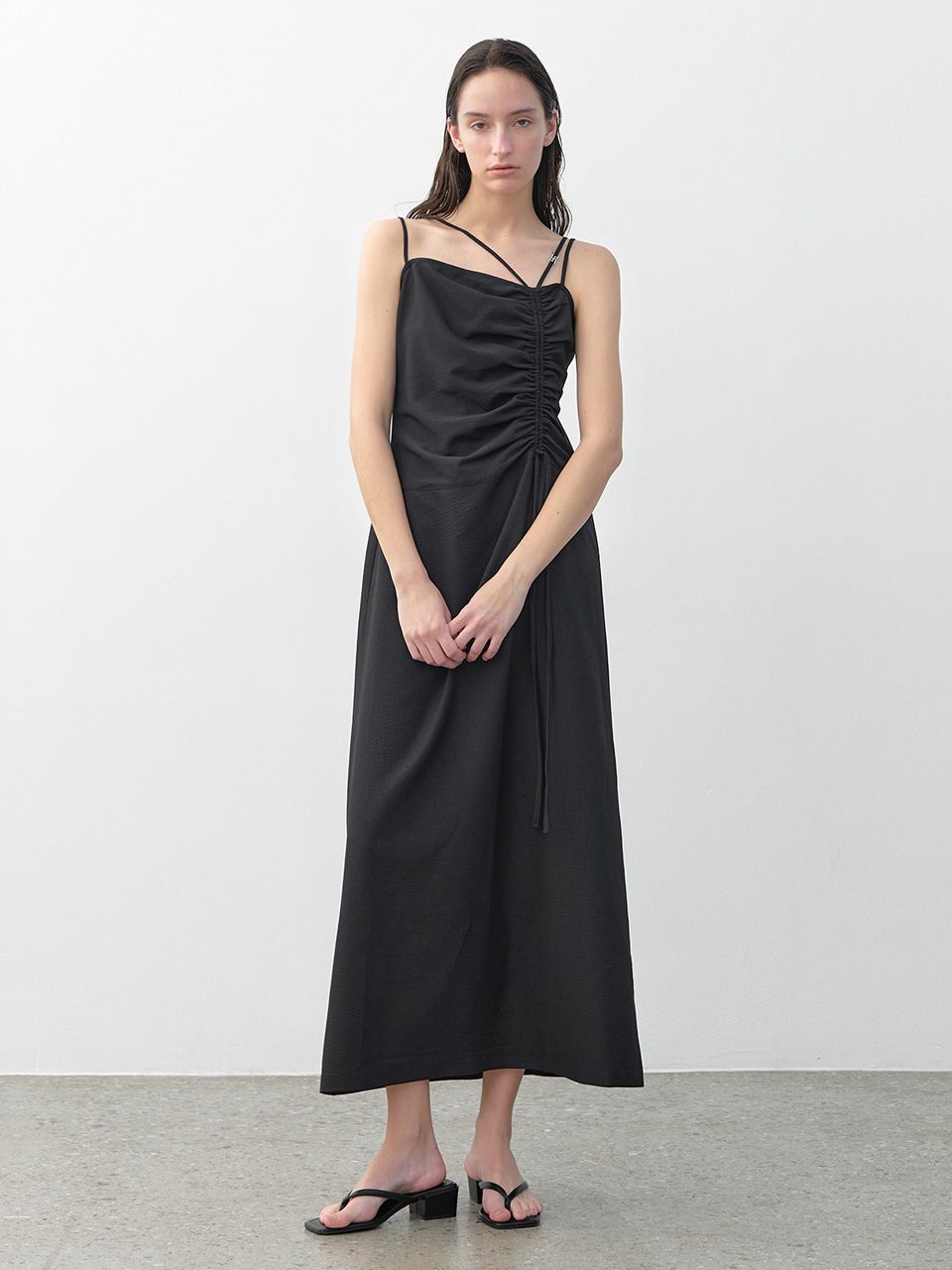 MUSINSA公式 | ATELIER NAIN LONA SHIRRING MAXI DRESS(OP-6277)