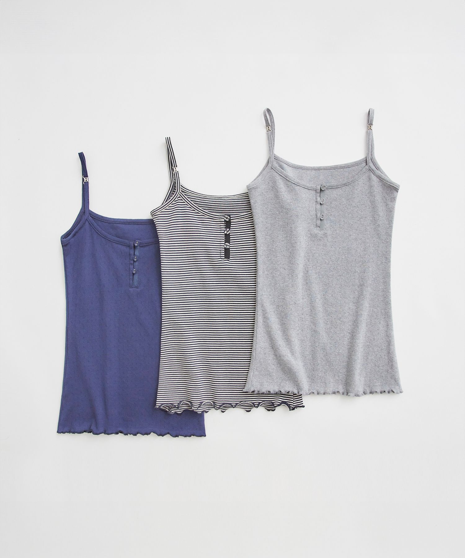 MUSINSA | HANE [3PACK] Button Essential Sleeveless