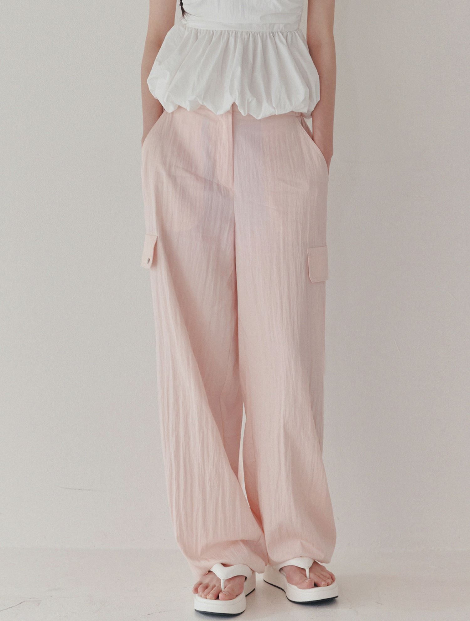 MUSINSA公式 | TWEE Micon Banding Nylon Wide & Jogger Pants