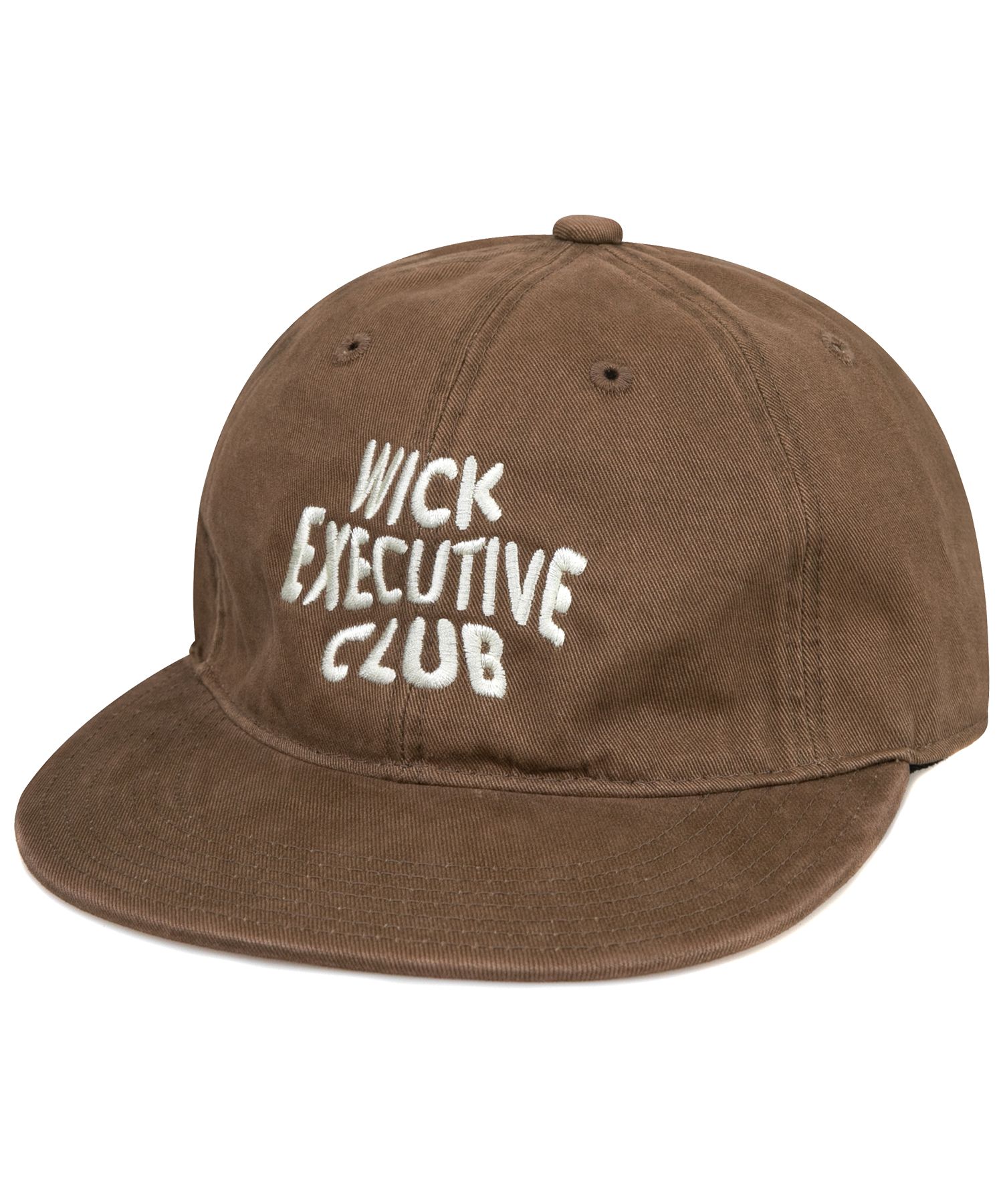 MUSINSA | WICK EXECUTIVE CLUB WAVE SMOKE WASH FLAT CAP - BEIGE