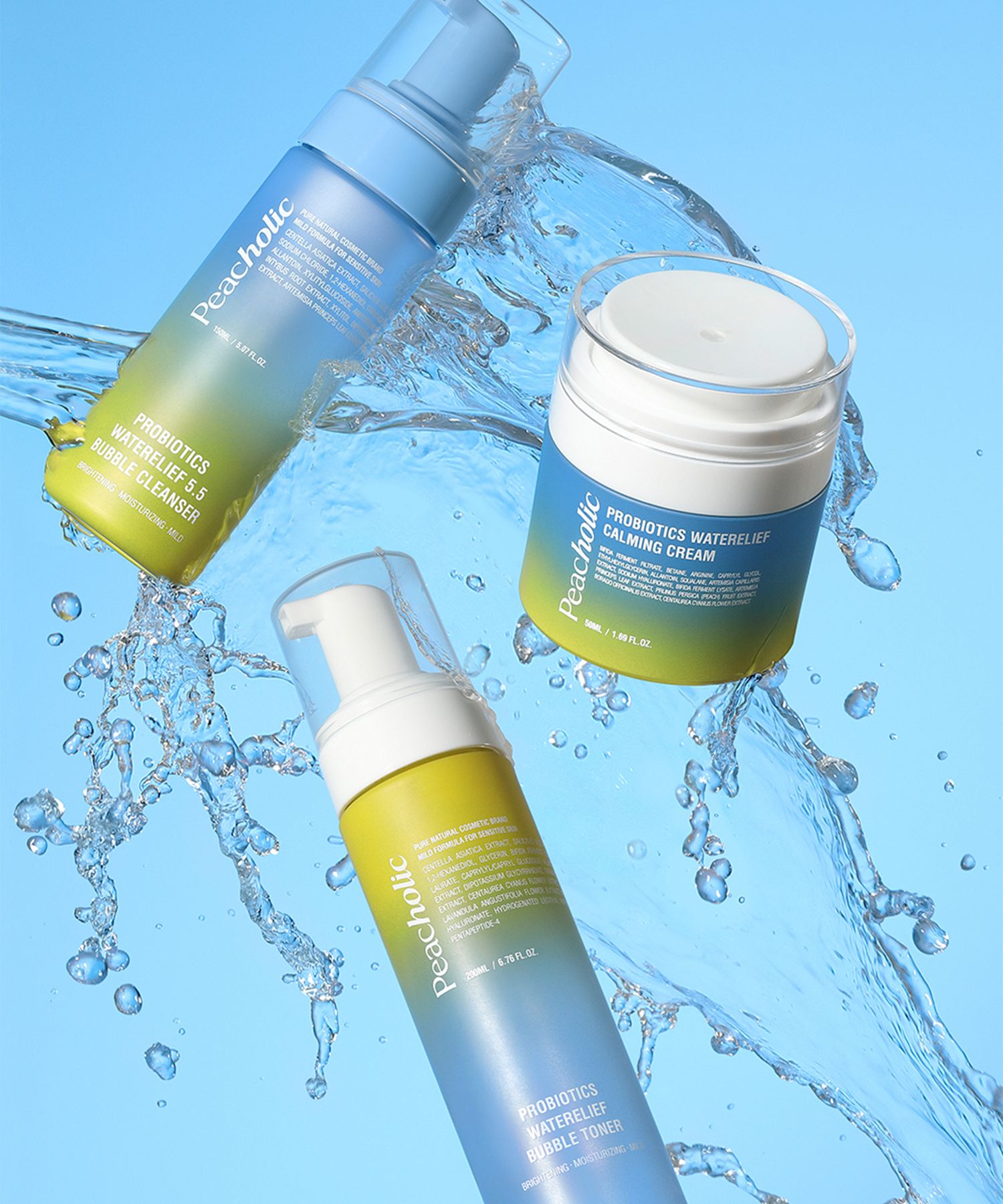 MUSINSA | PEACHOLIC [SET] Probiotics Water Relief Bubble Toner 200ml ...