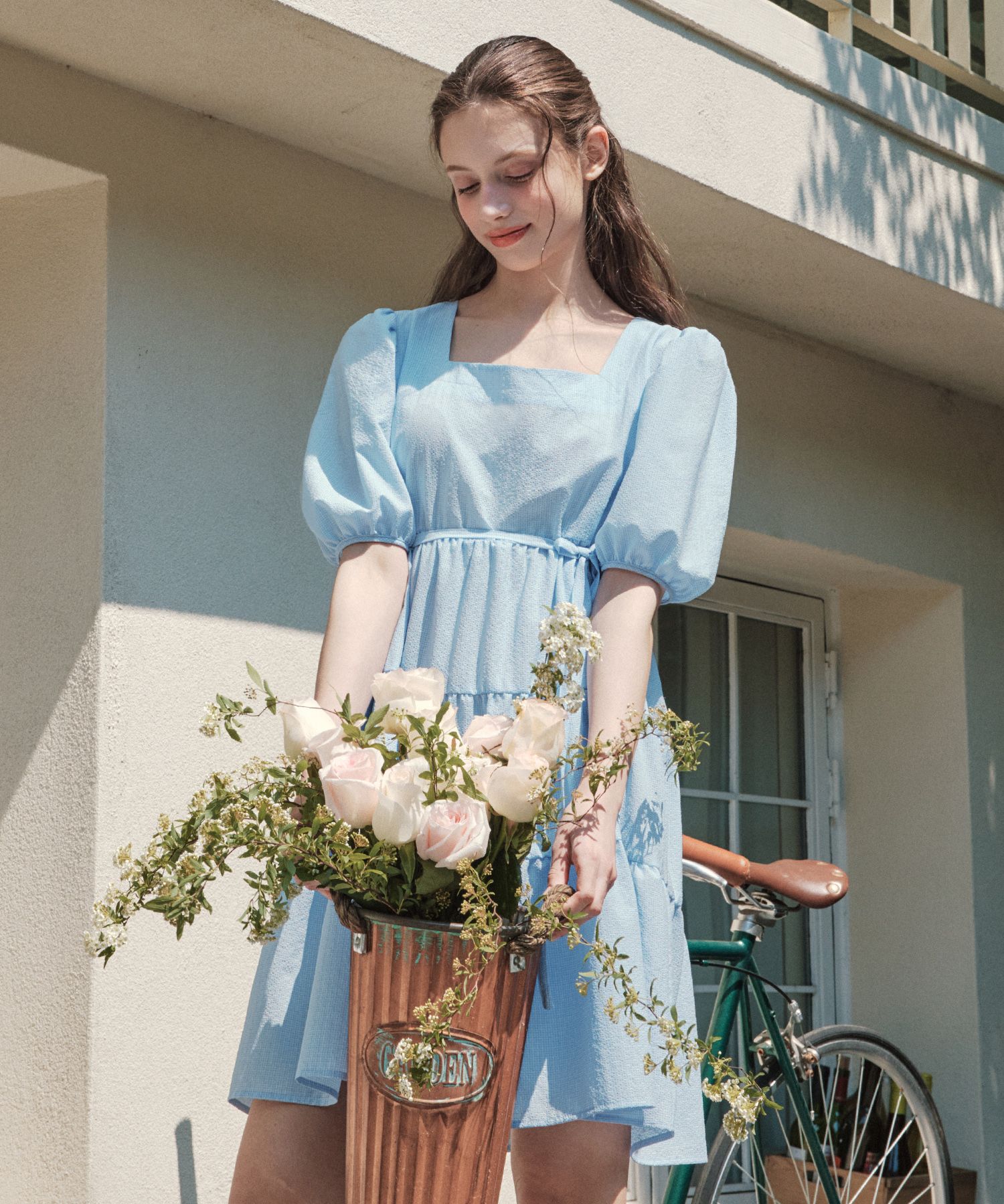 MUSINSA公式 | ZERO STREET Bubble Cancan One Piece / Blue