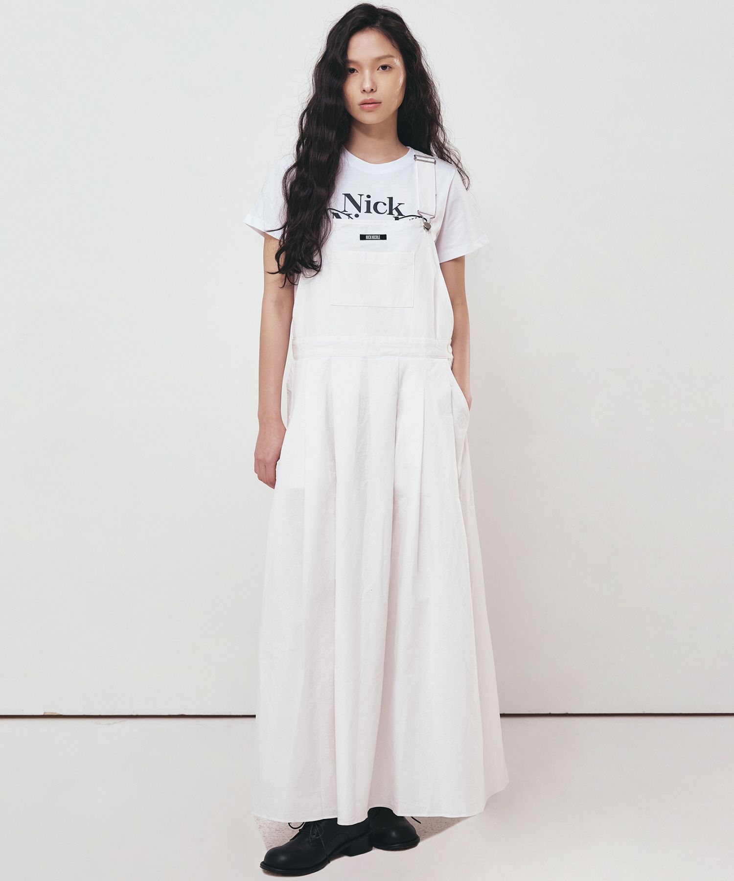 MUSINSA | NICK&NICOLE COTTON OVEROLL DRESS_IVORY