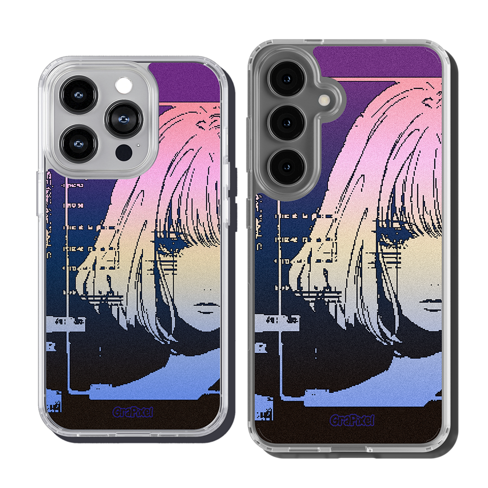 MUSINSA | GRAPIXEL cyberpunk gel hard phone case