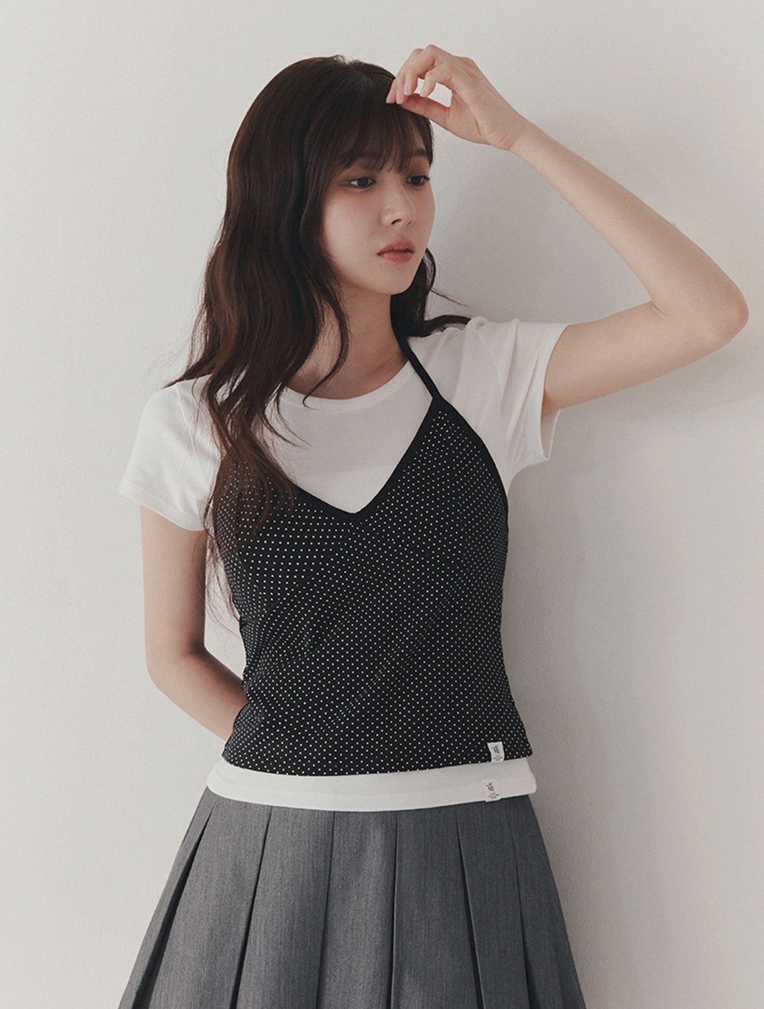 MUSINSA | TWEE Rachel Dot Halter Neck Sleeveless