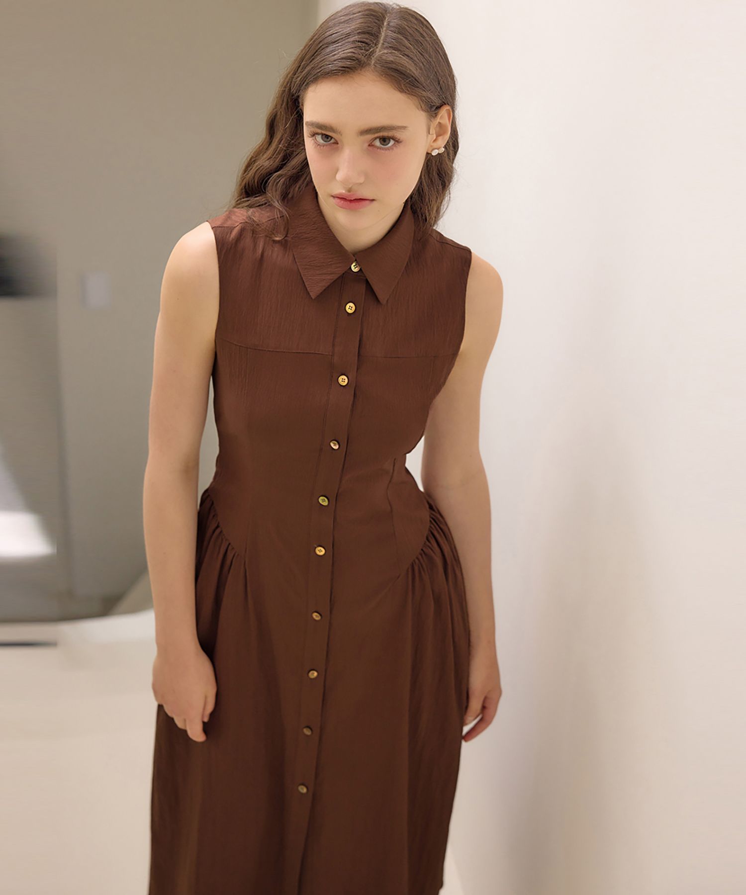 MUSINSA | JULIY＆CALLA 25HS Julie 30 Terroir Line Orchid One Piece Brown