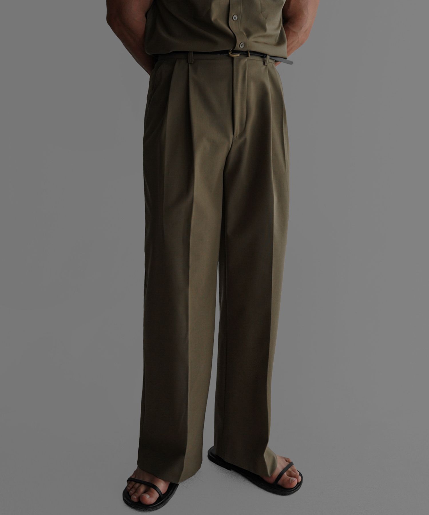 MUSINSA | BOWLOW PRODUCT Summer TR Slacks [Beige]