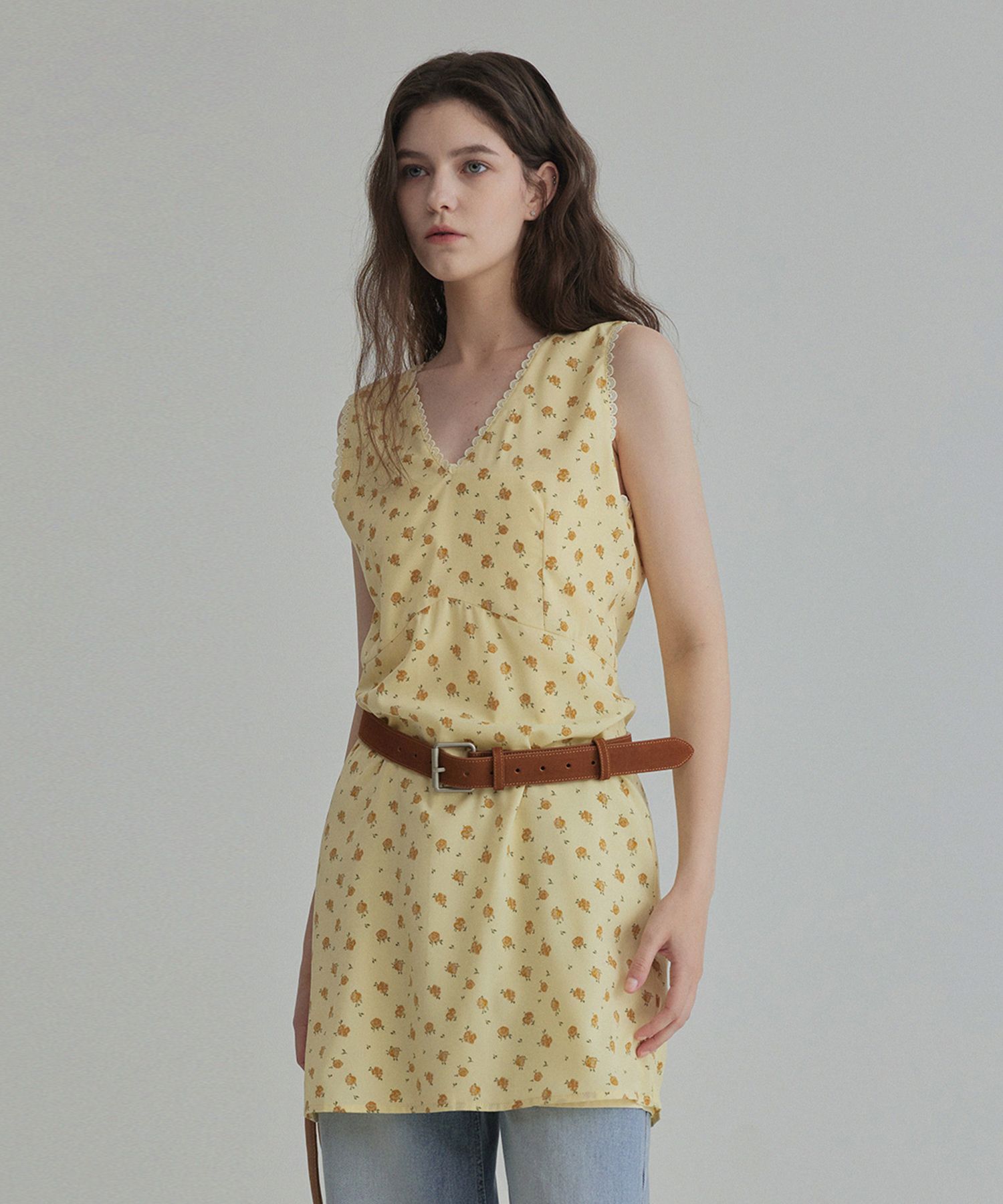 MUSINSA | TWEE Lettiz V Flower One Piece