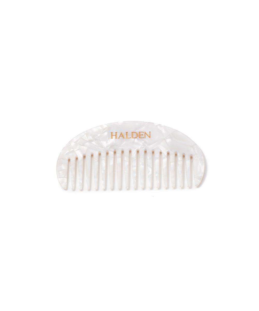 MUSINSA公式 | HALDEN marbling oval comb (HB002_white)