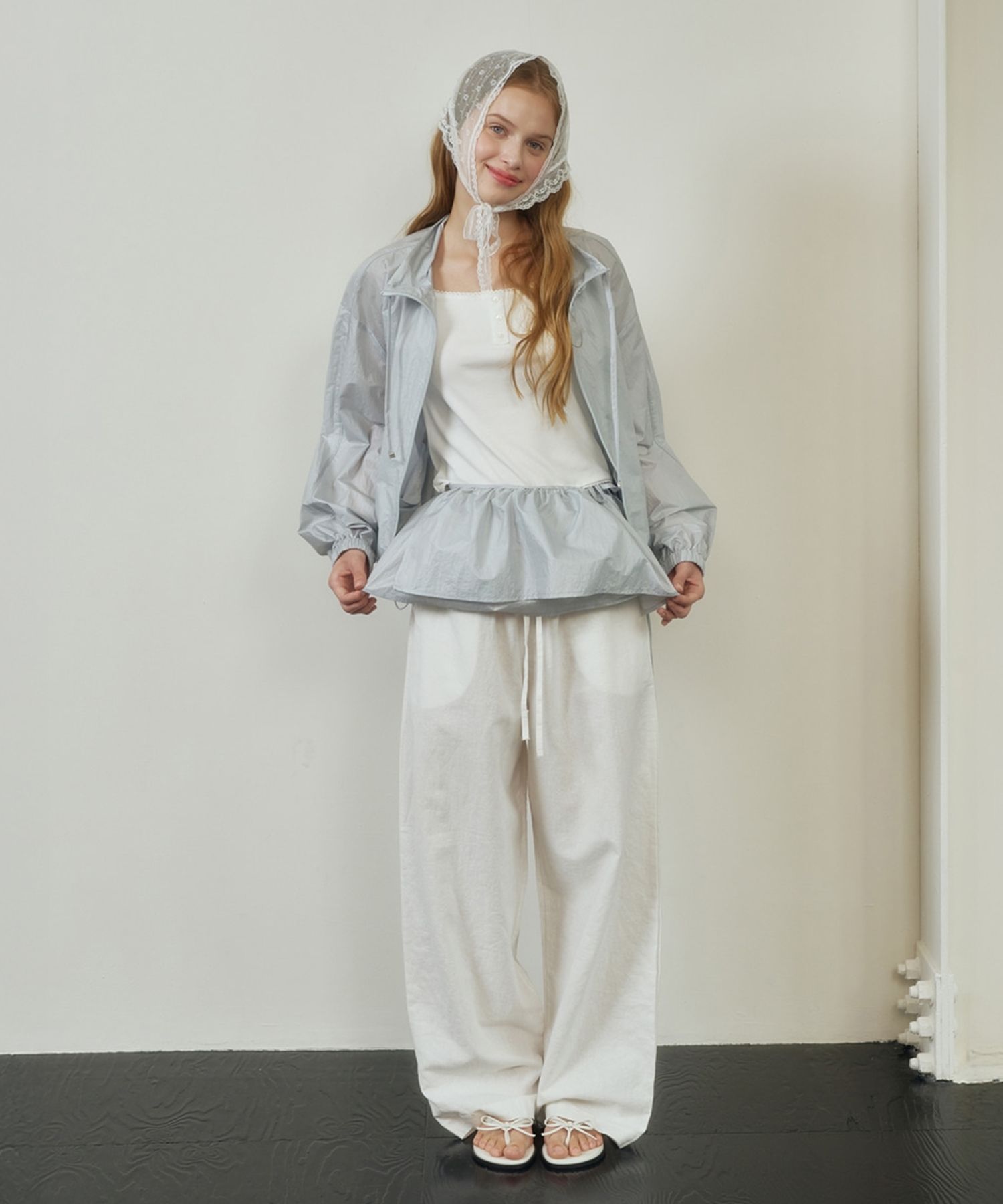 MUSINSA | MOOD INSIDE (Woman) Frill Layered Wind Set-up _Sora